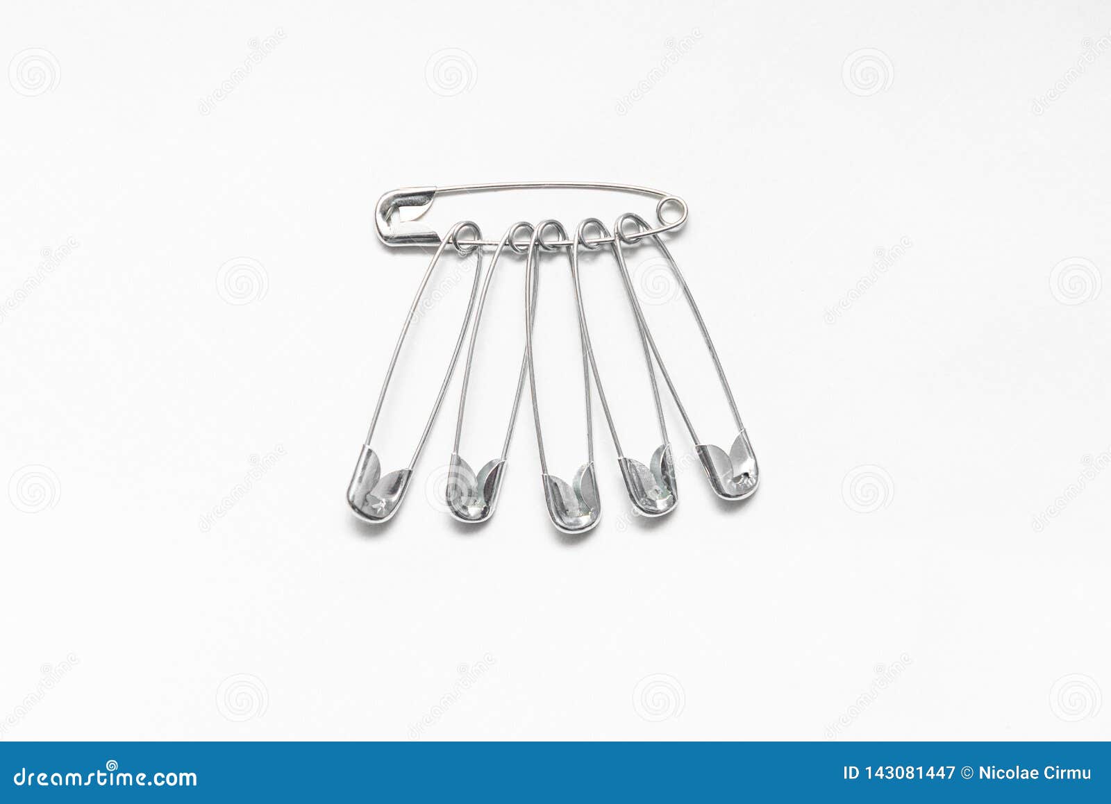 Safety pin arrangement stock image. Image of safety - 143081447
