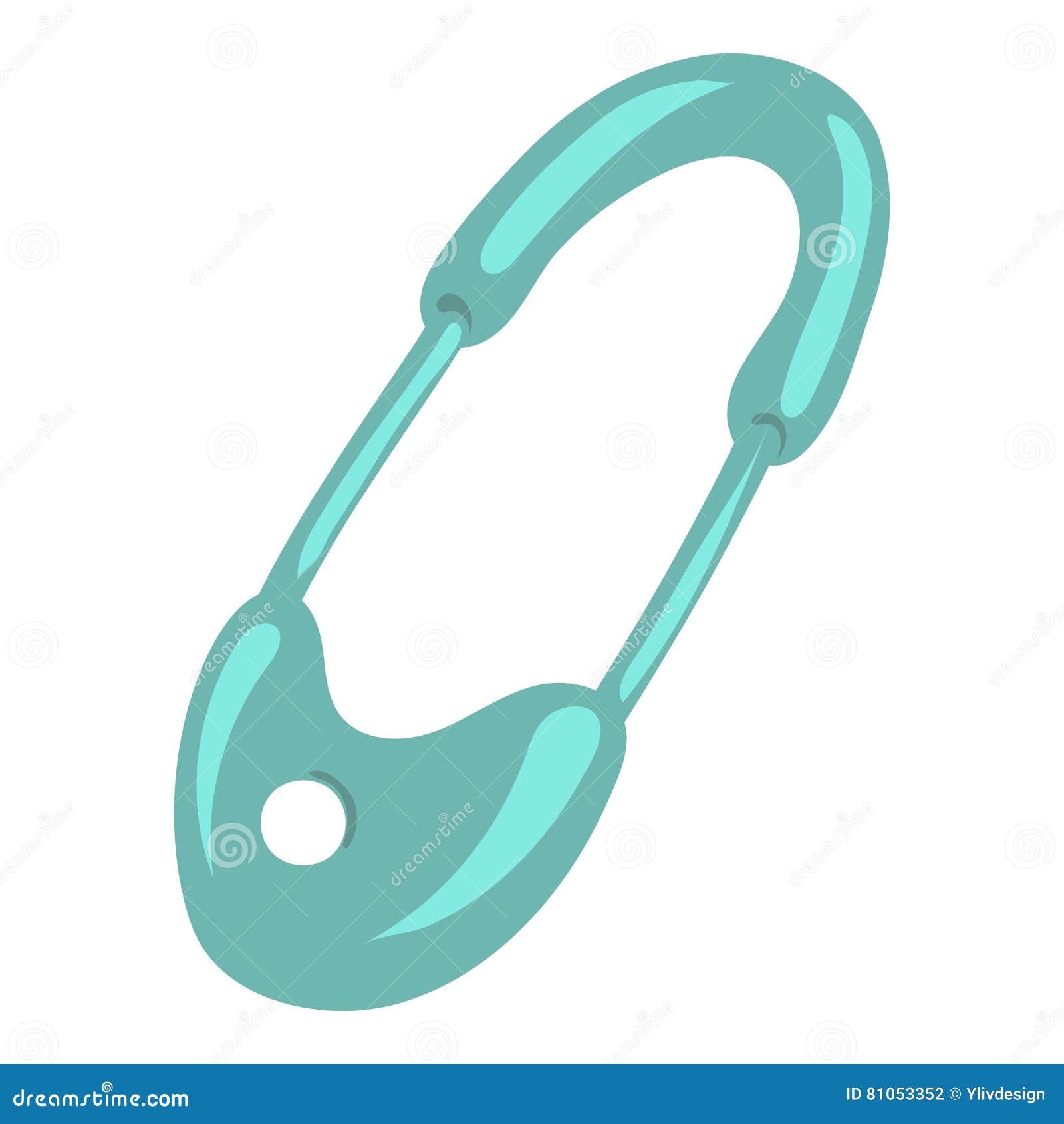 Safety Pin Icon, Cartoon Style Stock Vector - Illustration of safe ...