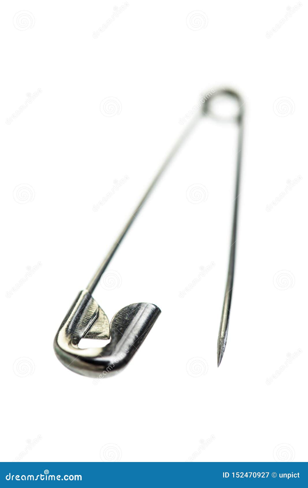 Safety Pin Isolated on White Background Stock Image - Image of object ...
