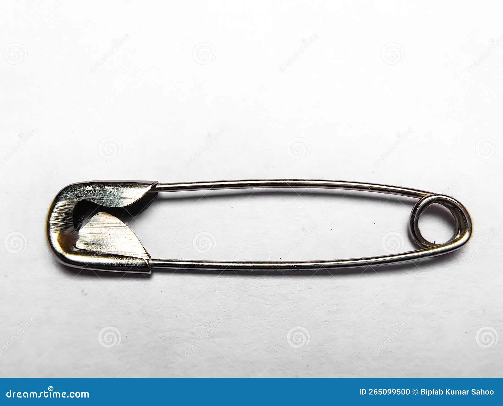 Safety Pin Isolated on White Background Stock Photo - Image of space ...
