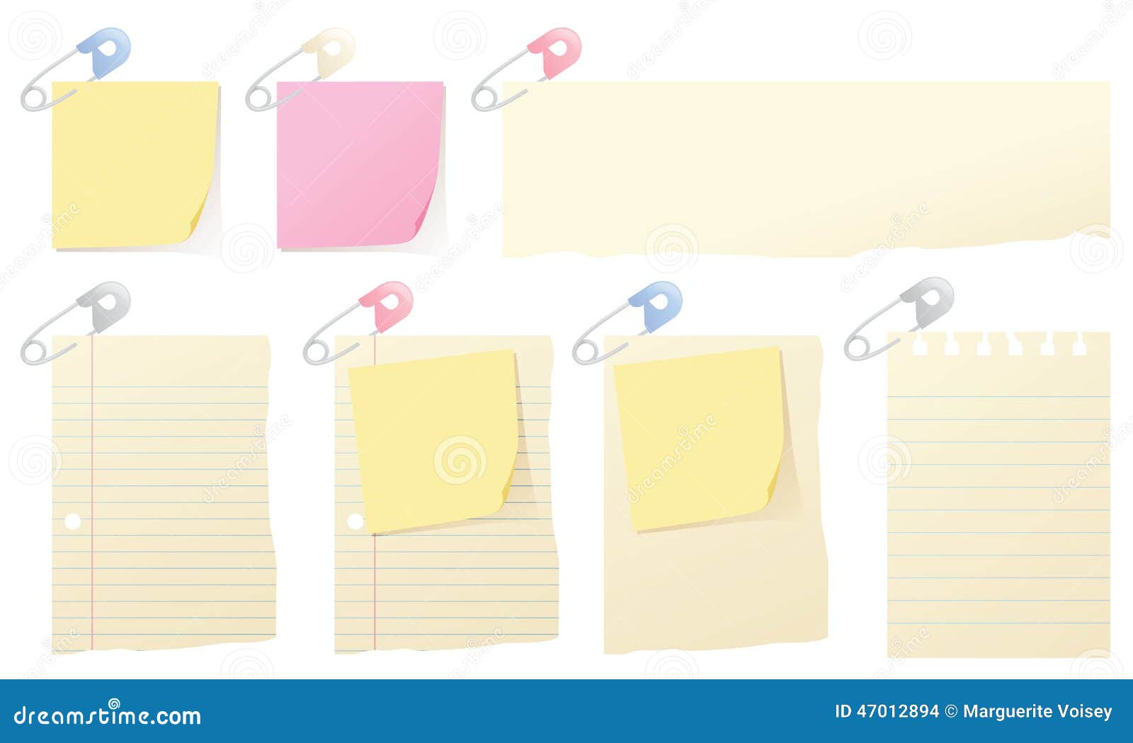 Safety Pin Message stock vector. Illustration of curl - 47012894