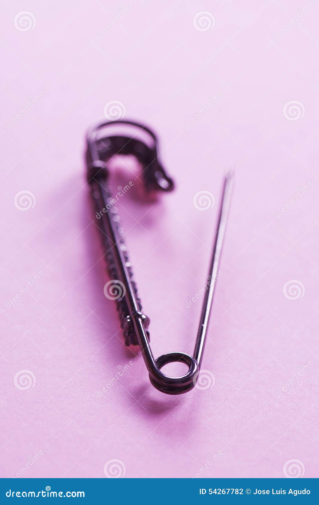 Safety Pin on Pink Background Stock Photo - Image of drop, glossy: 54267782