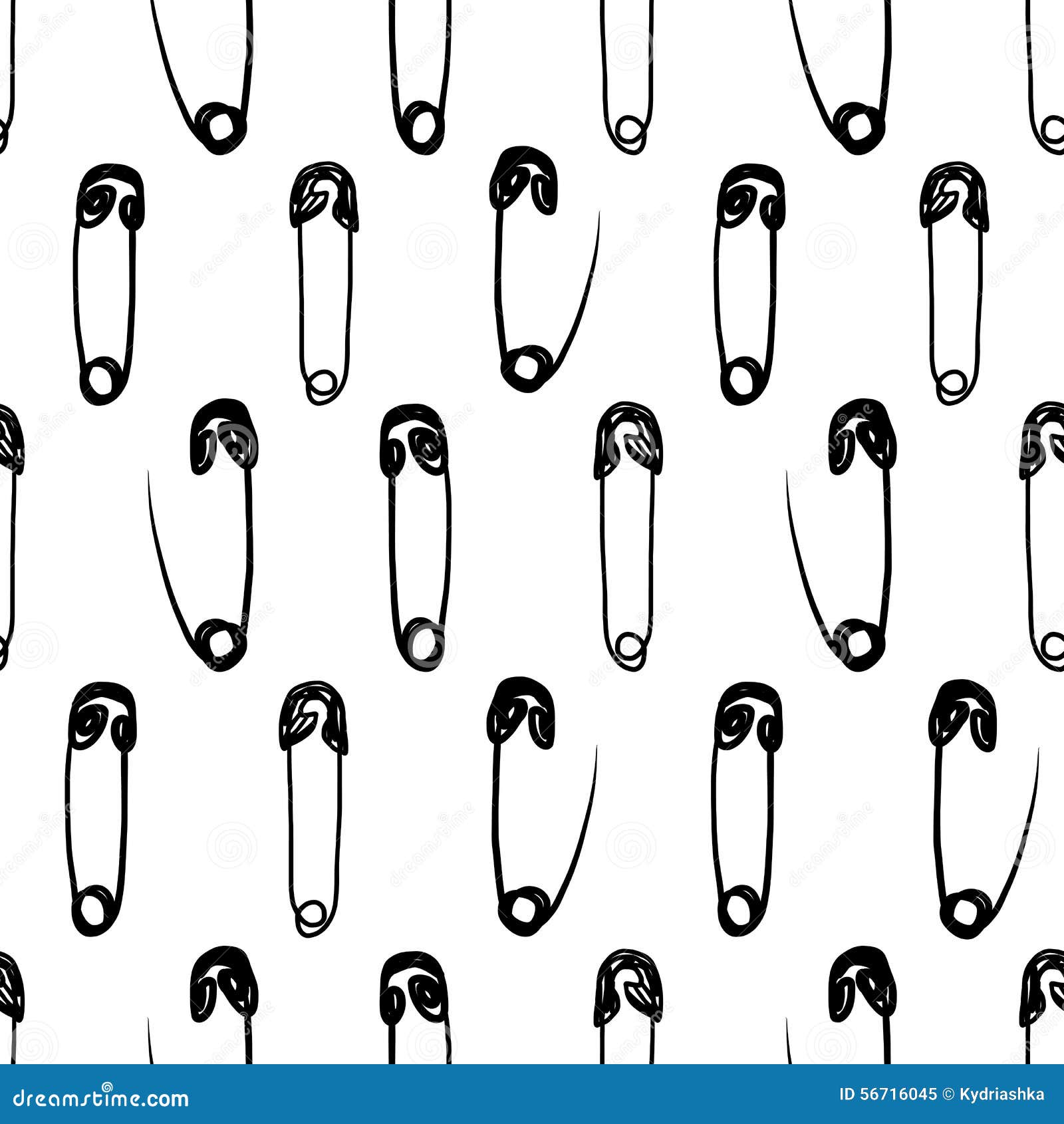 Safety Pin, Seamless Pattern for Your Design Stock Vector ...