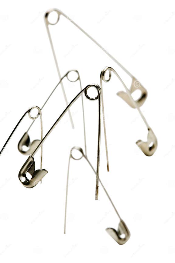 Safety pins stock photo. Image of cutout, metallic, metal - 28564764