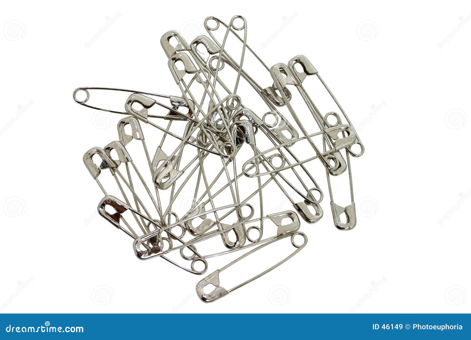Safety Pins stock image. Image of connect, safety, pile - 46149
