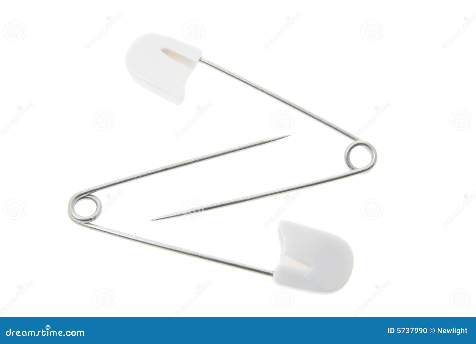 Safety Pins stock photo. Image of white, pins, objects - 5737990