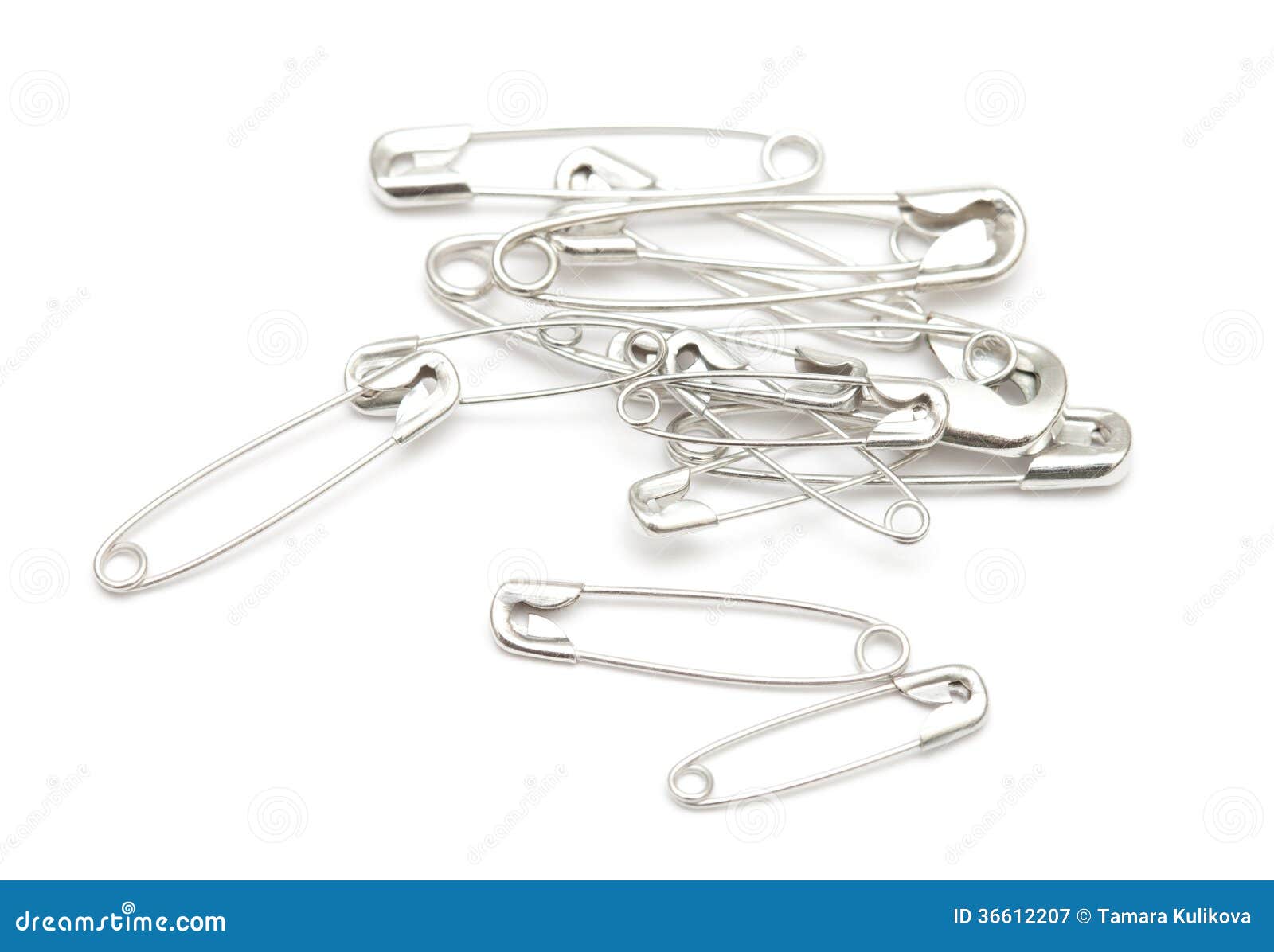 Safety pins stock image. Image of used, cloth, isolated - 36612207
