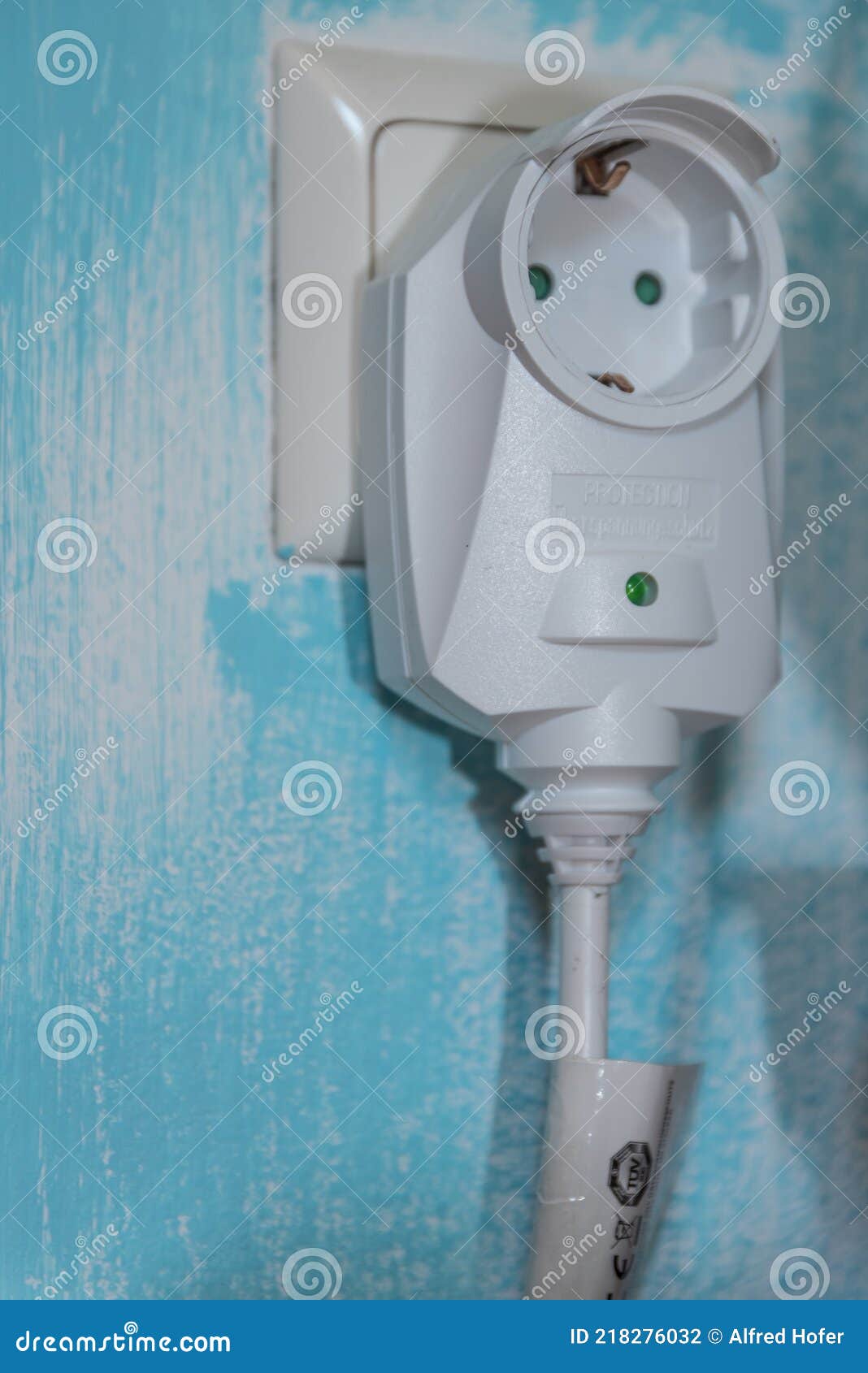 Safety Plug and Socket Distributor Stock Photo - Image of multiple ...