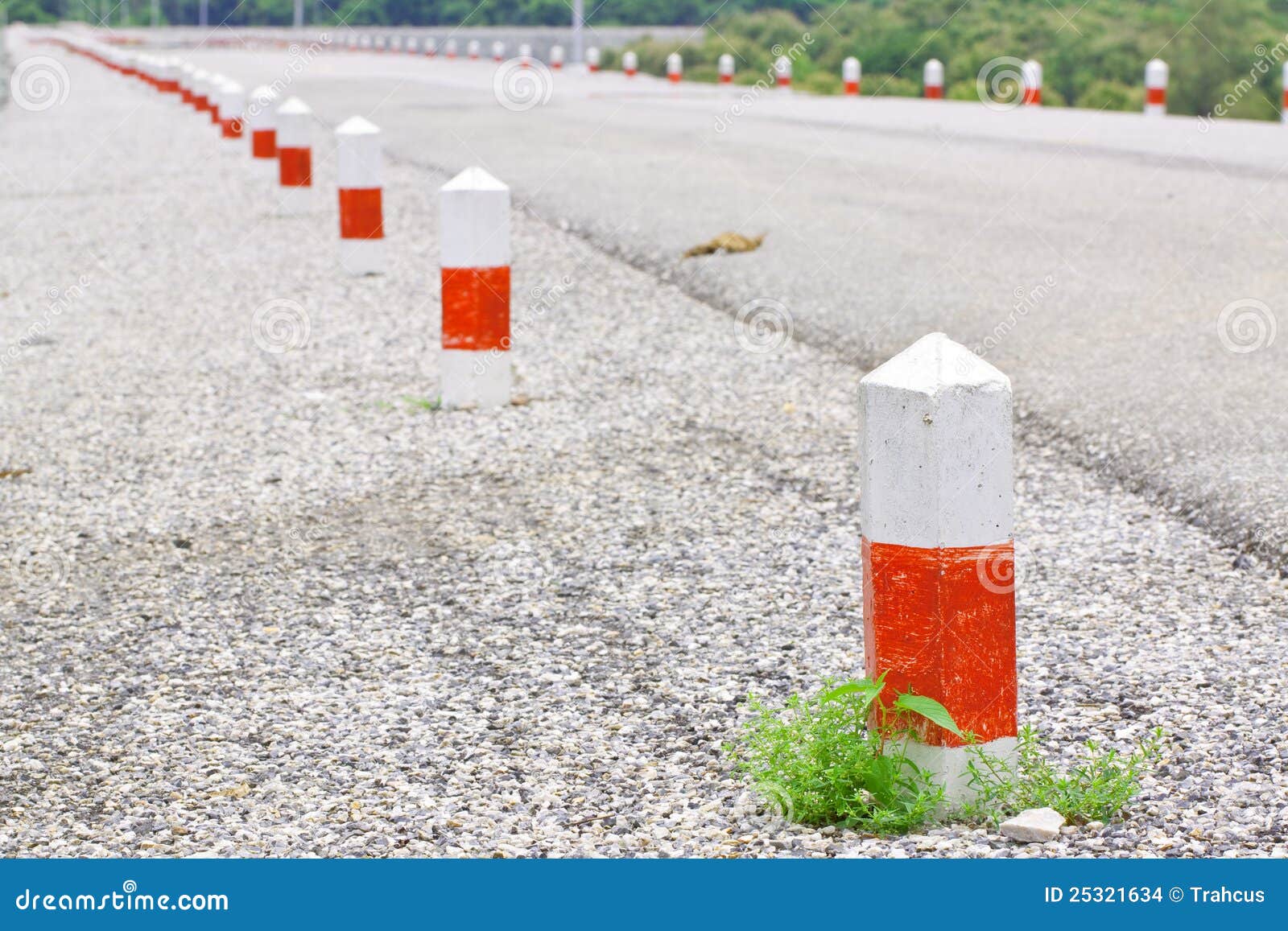Safety Post at the Roadside, Journey is Adventure Stock Photo - Image ...