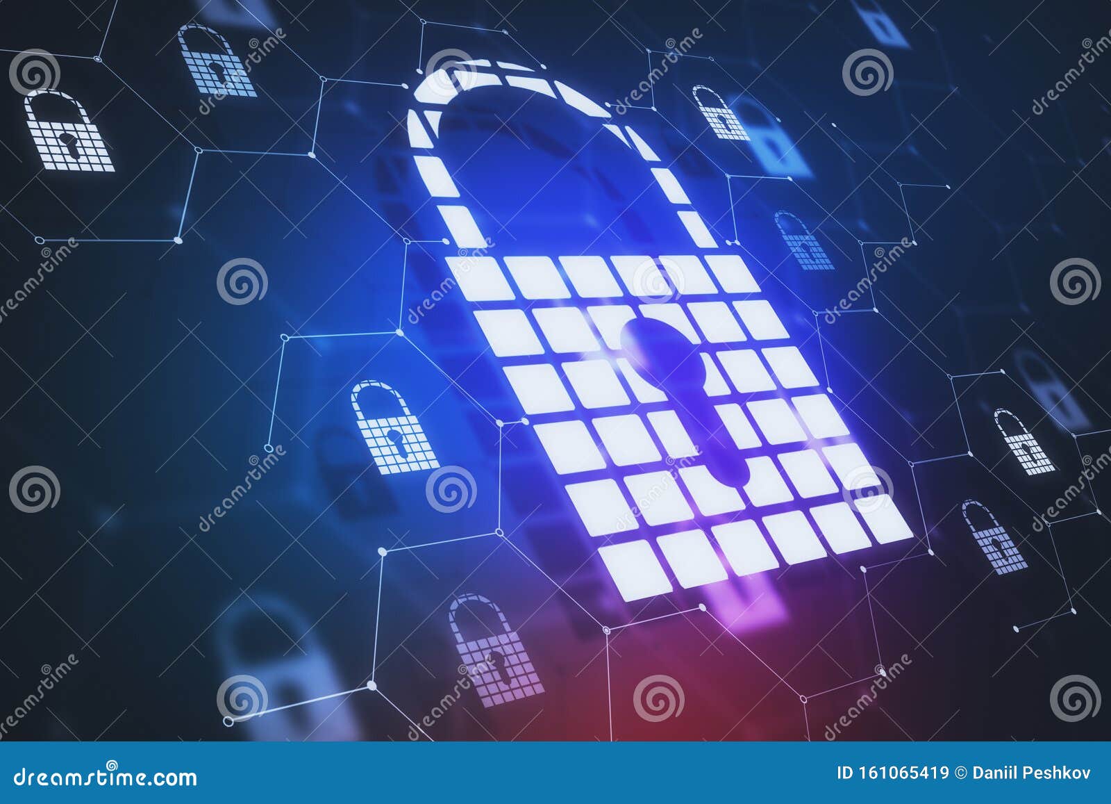 Safety and Protection Padlock Wallpaper Stock Illustration ...