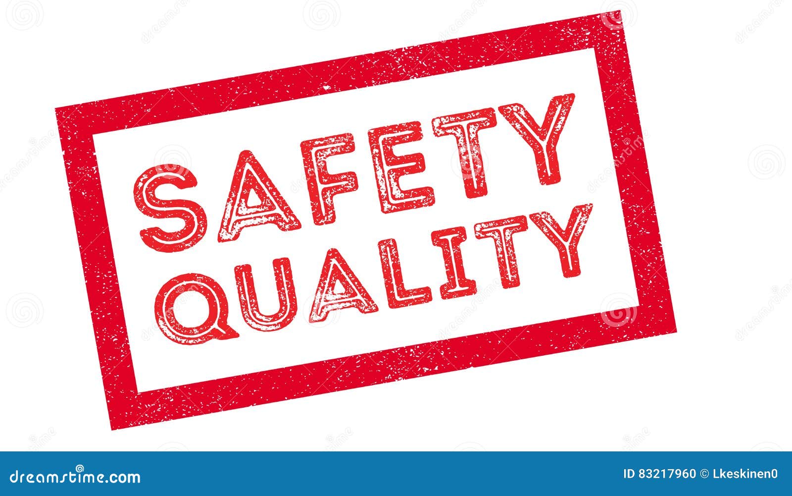Safety Quality Rubber Stamp Stock Illustration - Illustration of ...