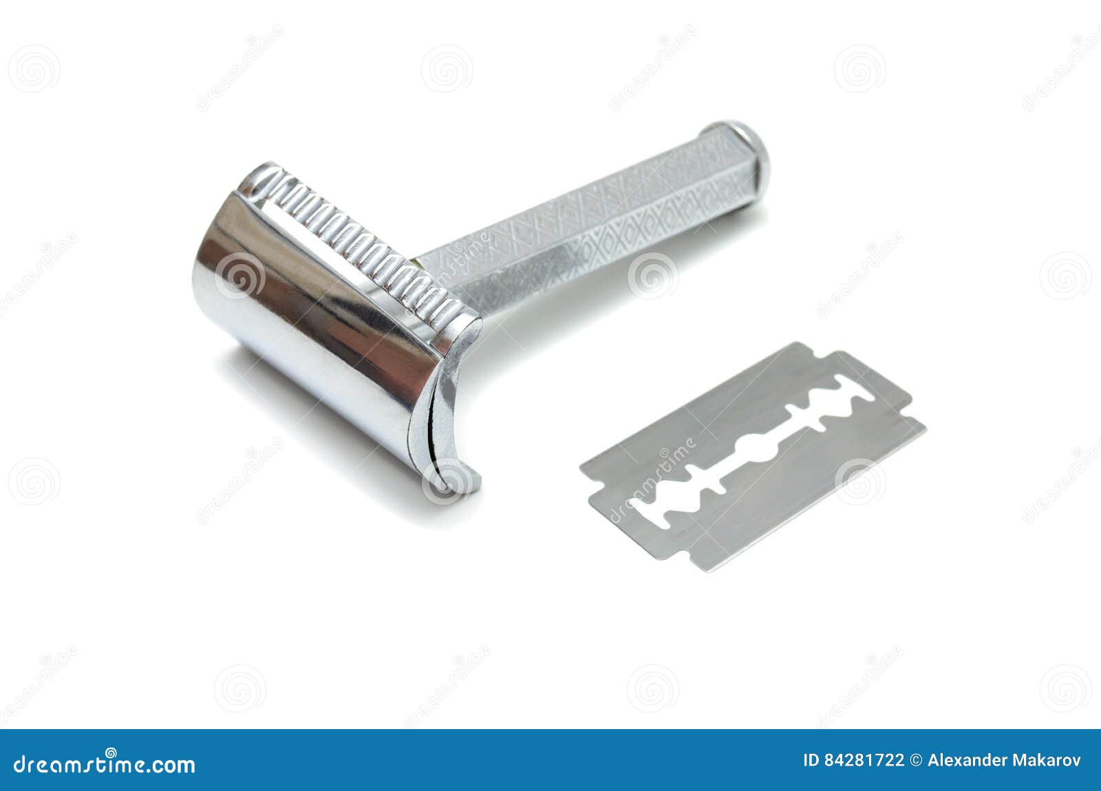 Safety razor and the blade stock photo. Image of safe - 84281722