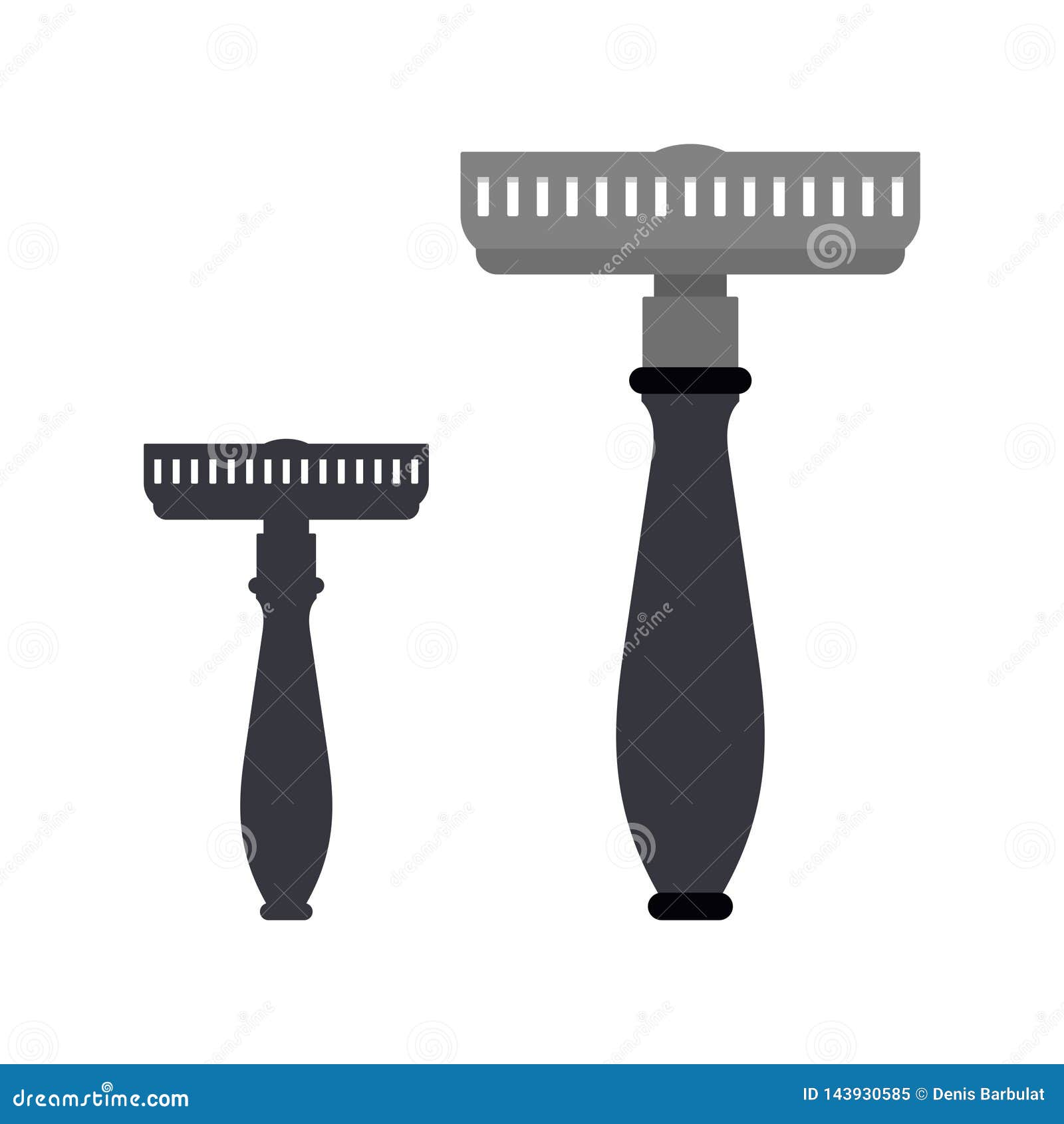 Safety razor icon stock vector. Illustration of design - 143930585