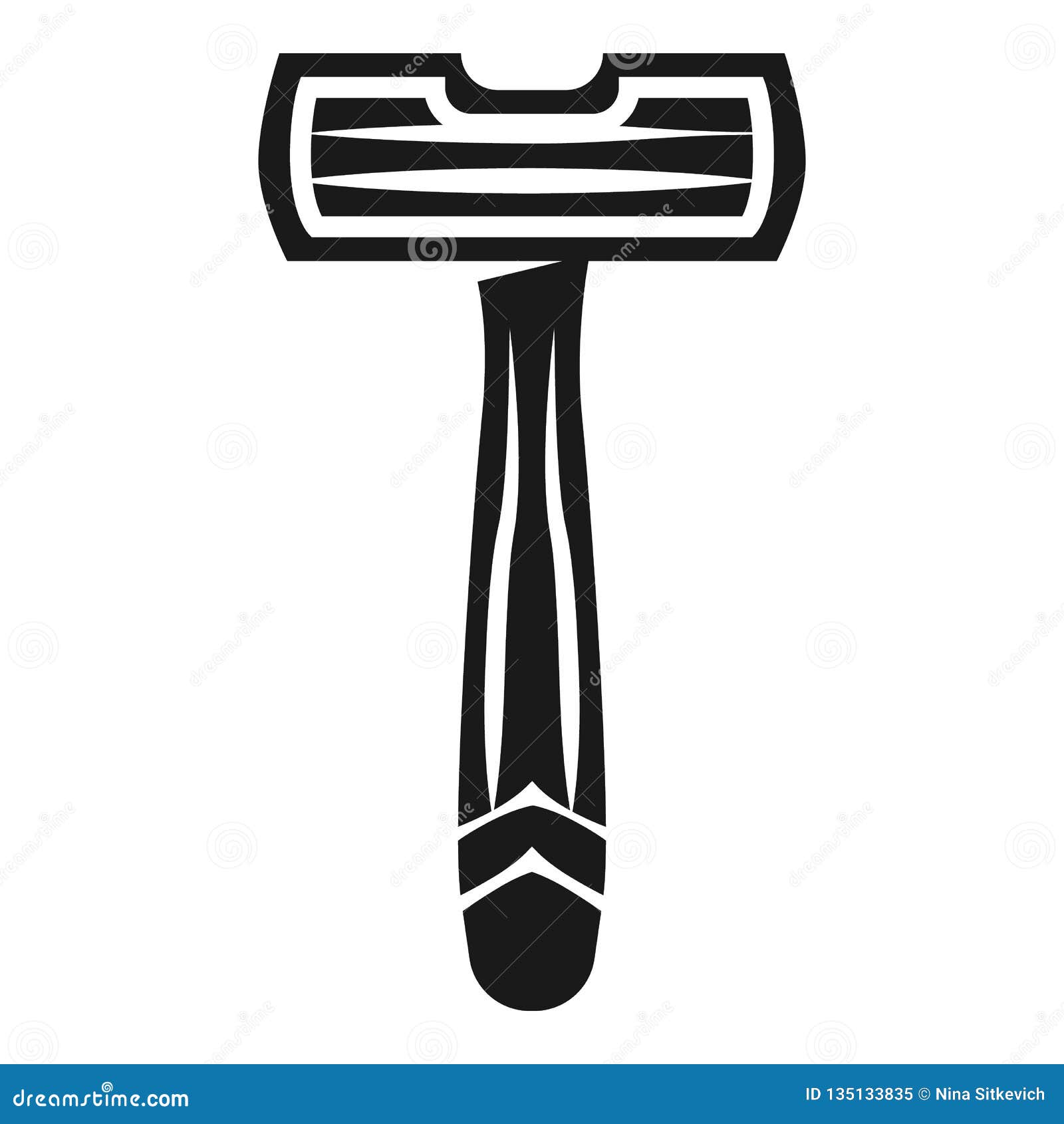 Safety Razor Icon, Simple Style Stock Vector - Illustration of blade ...