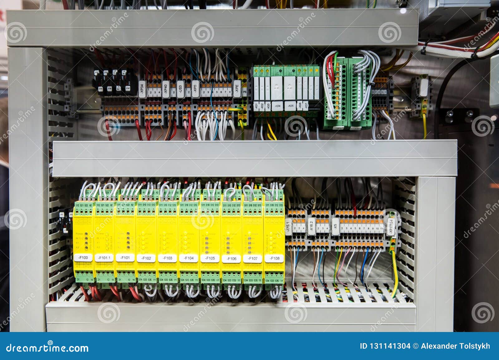 Safety relay modules stock photo. Image of robotics - 131141304