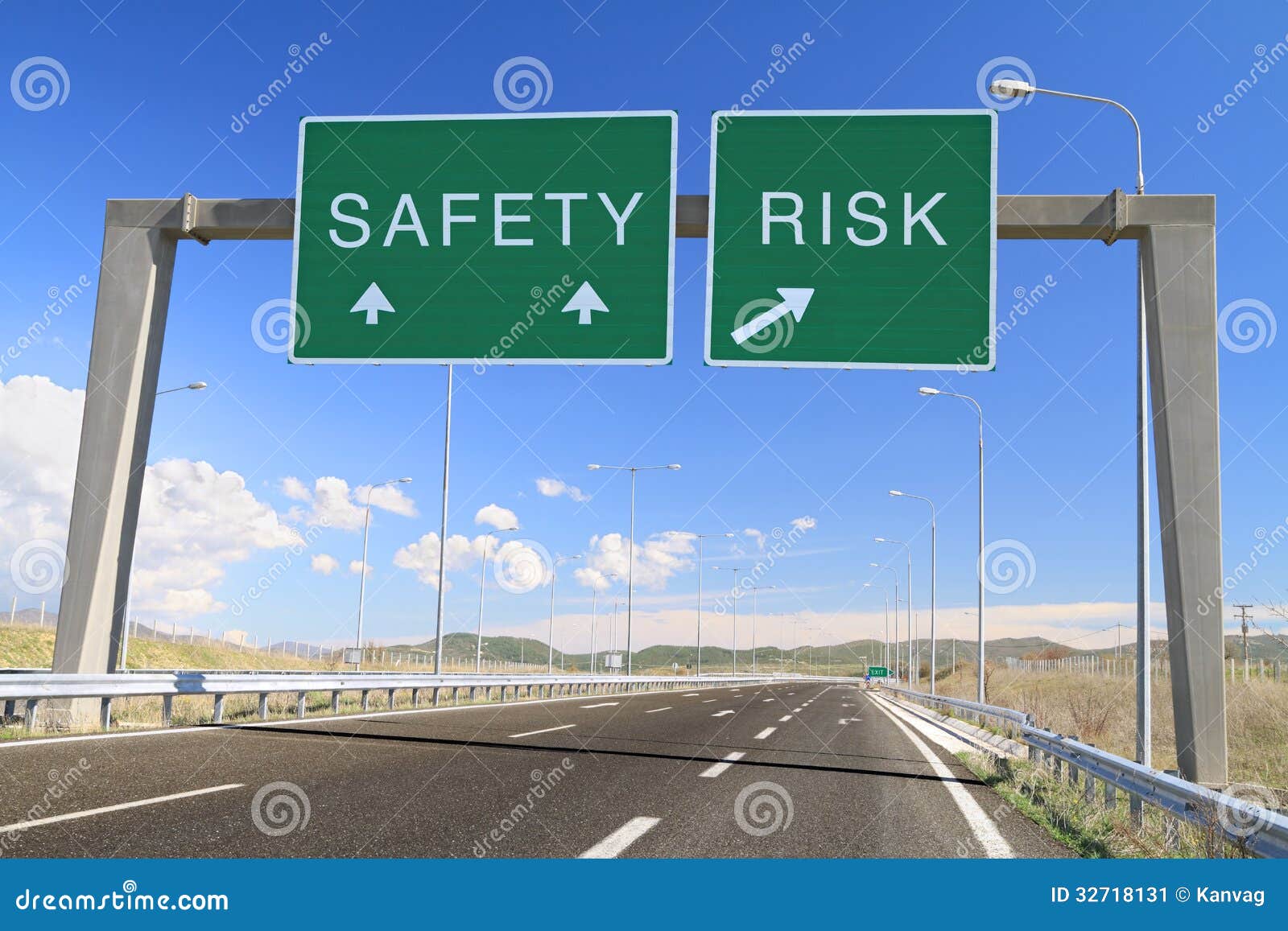 Safety or Risk. Make a Choice Stock Image - Image of frame, empty: 32718131