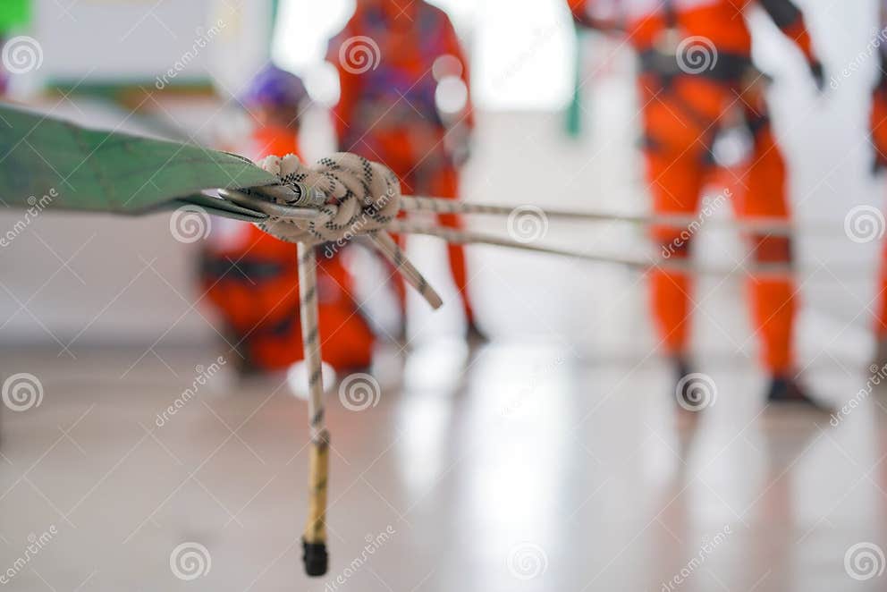 Safety Rope for Firefighter Stock Image - Image of action, fighter ...