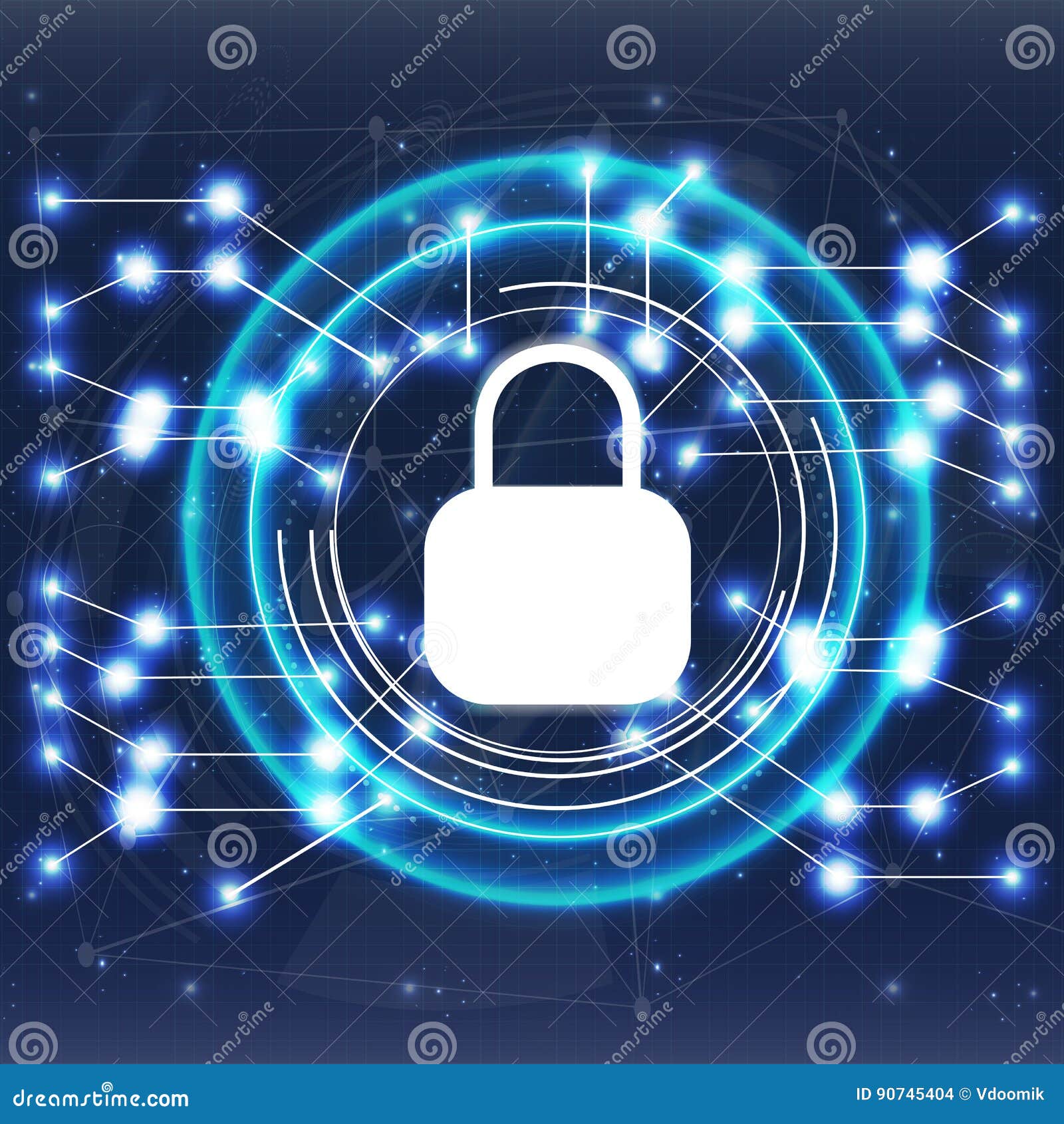 Safety Screen.Futuristic User Interface Stock Vector - Illustration of ...