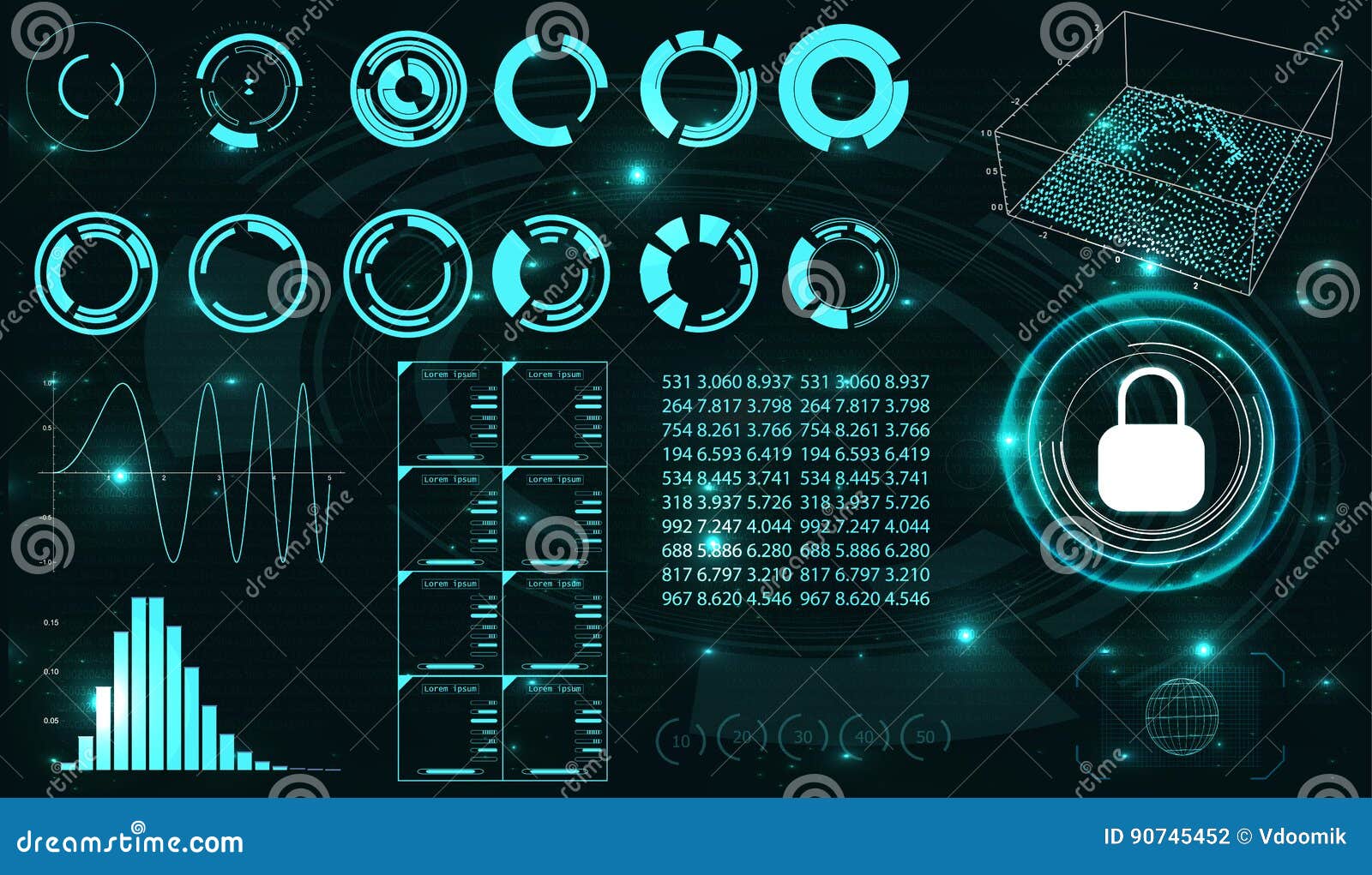 Safety Screen.Futuristic User Interface Stock Illustration ... Safety Screen.Futuristic User Interface Stock Illustration ...
