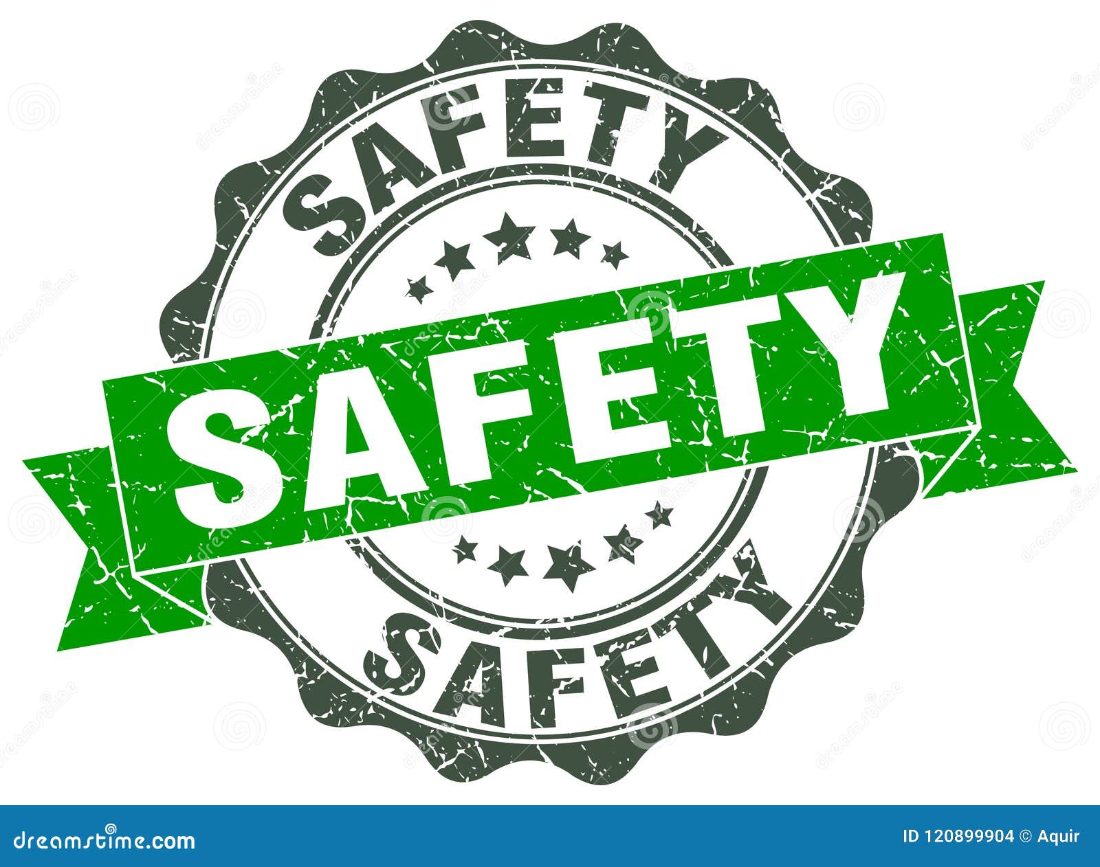 Safety seal. stamp stock vector. Illustration of isolated - 120899904