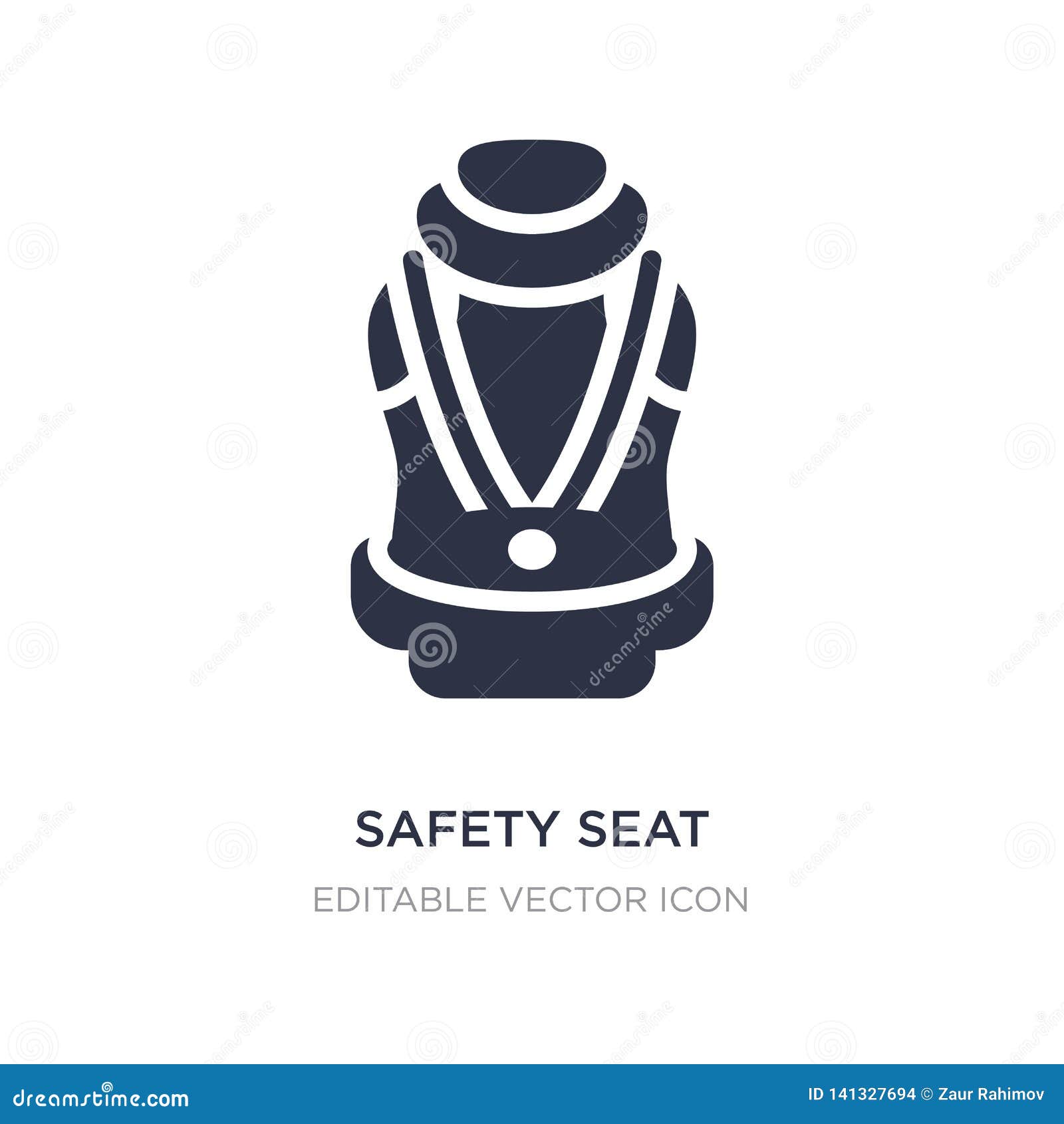 Safety Seat Icon on White Background. Simple Element Illustration from ...