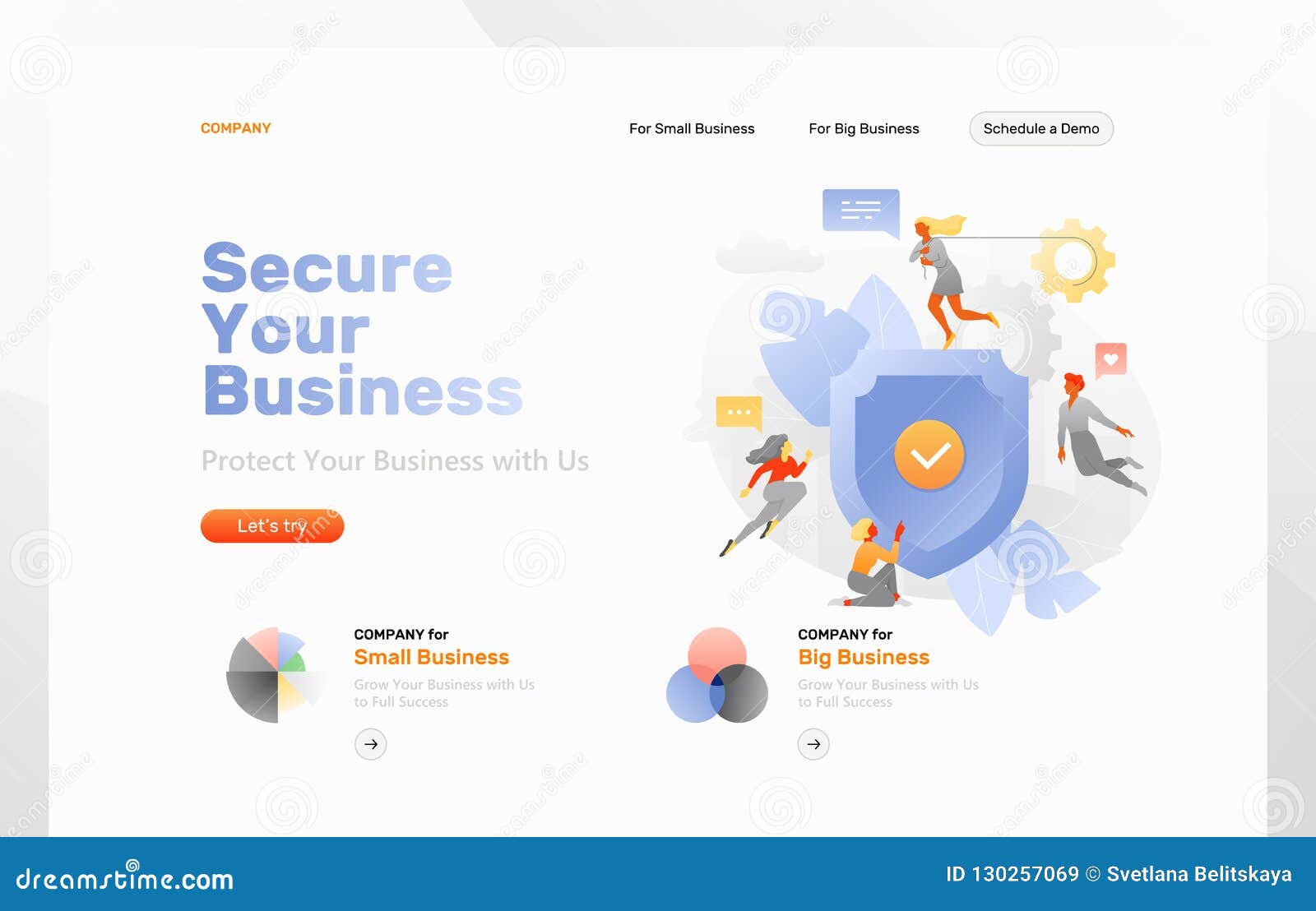 Safety and Security Web Banner Stock Vector - Illustration of vector ...