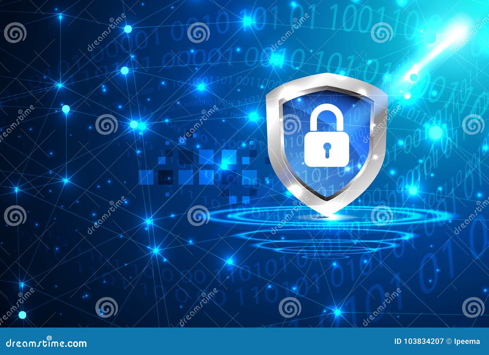 Safety Shield Armor Protect Concept Cyber Security Stock Vector ...