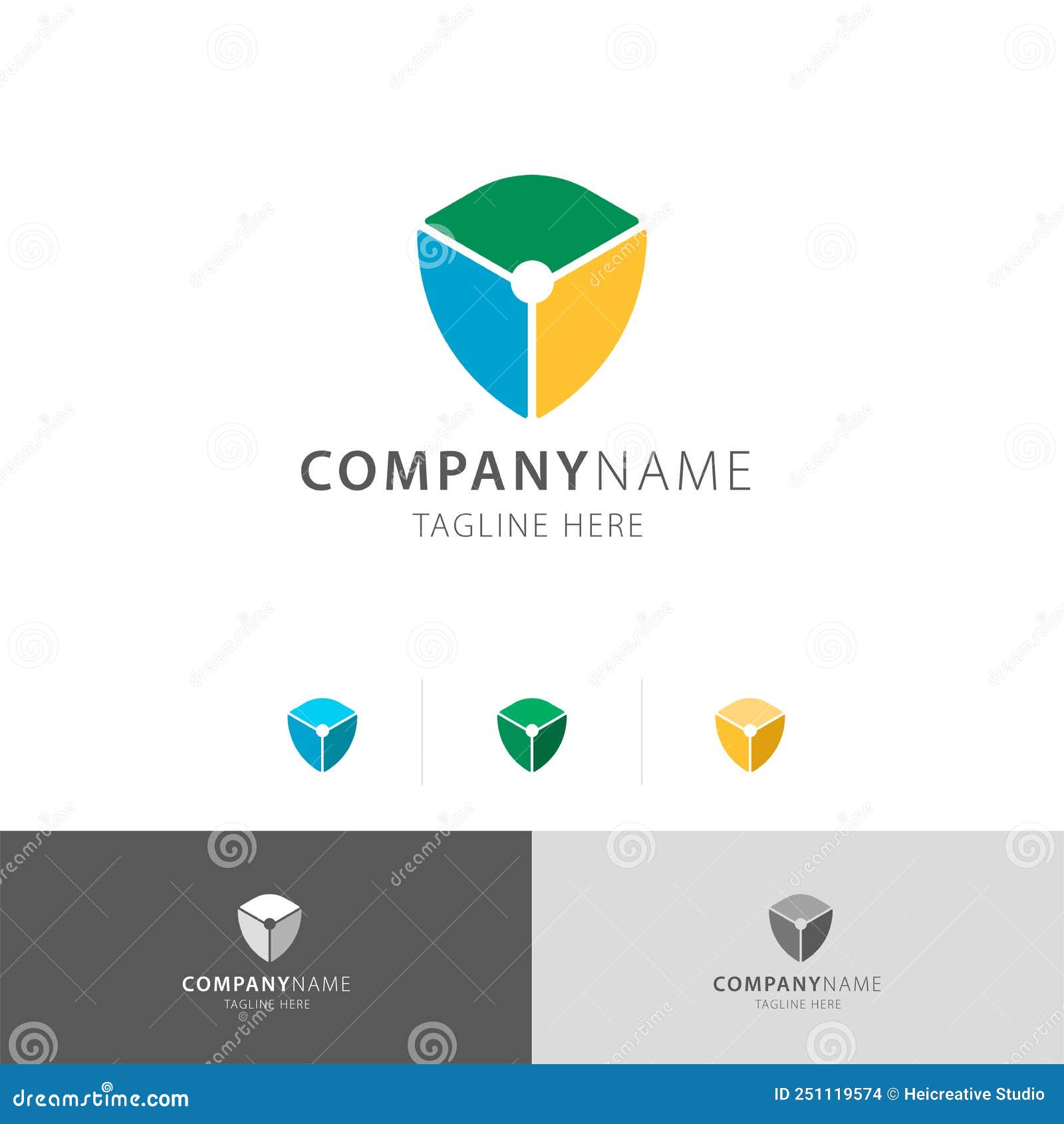 Safety Shield Premium Protection Vector Logo Illustration Stock Vector ...