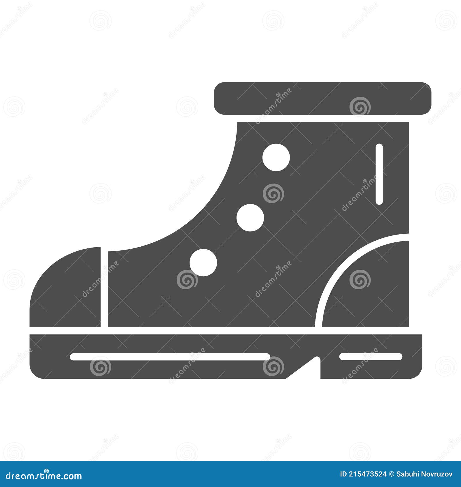 Safety Shoes Solid Icon, Safety Engineering Concept, Boot Safety ...