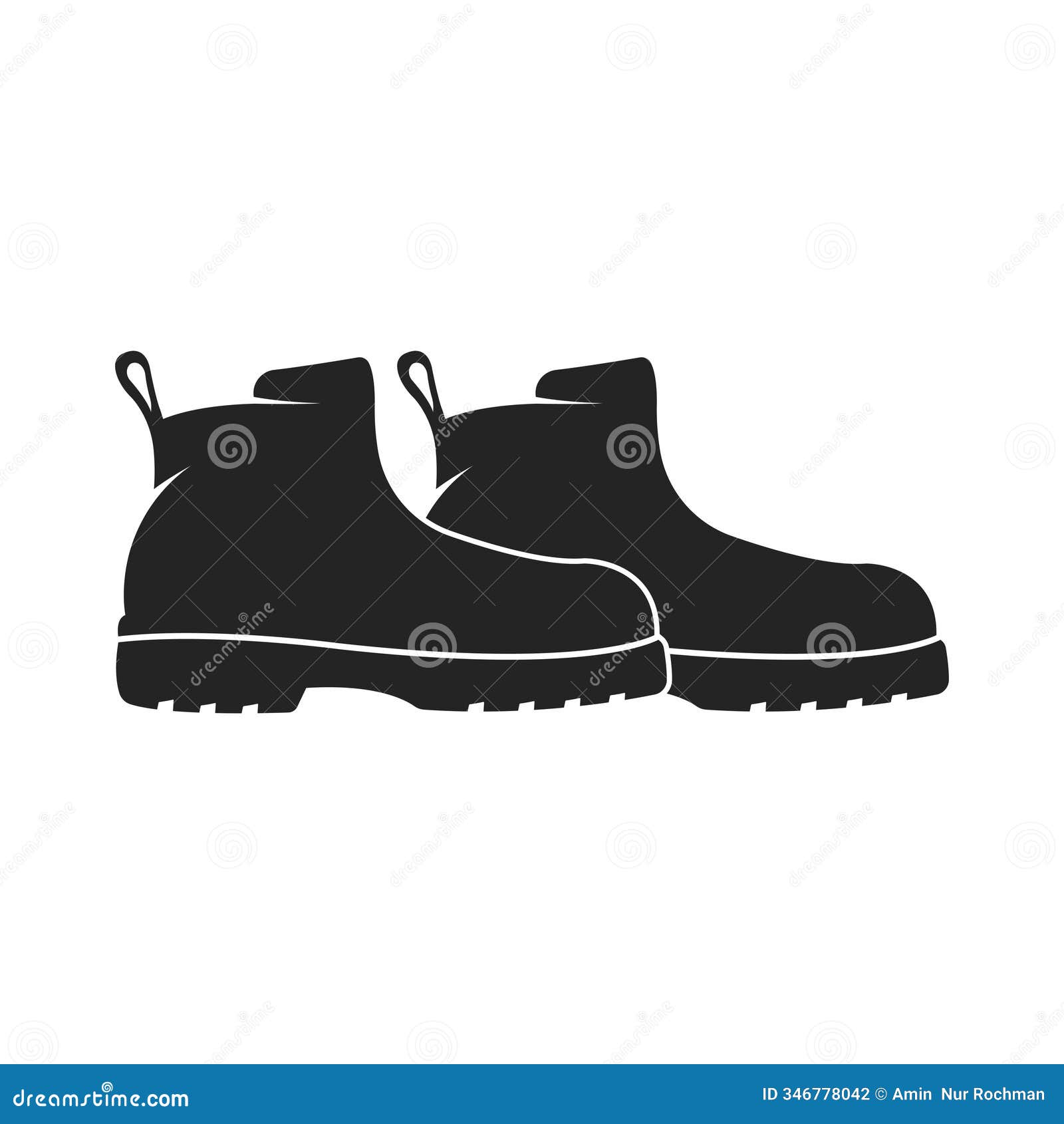 Safety Shoes And Vest Required With PPE Symbols On White Background ...