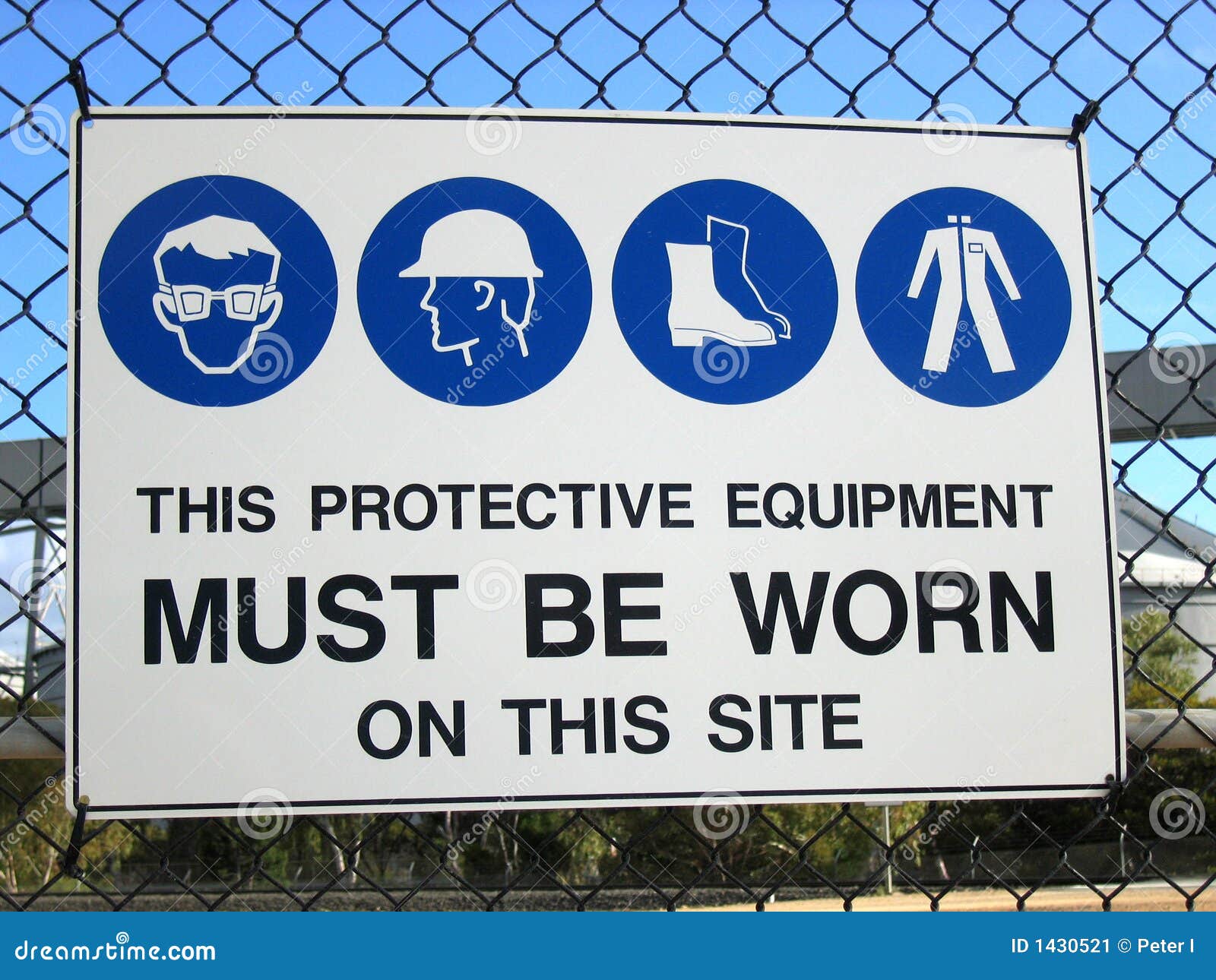 Safety Sign stock image. Image of equipment, hazardboots - 1430521