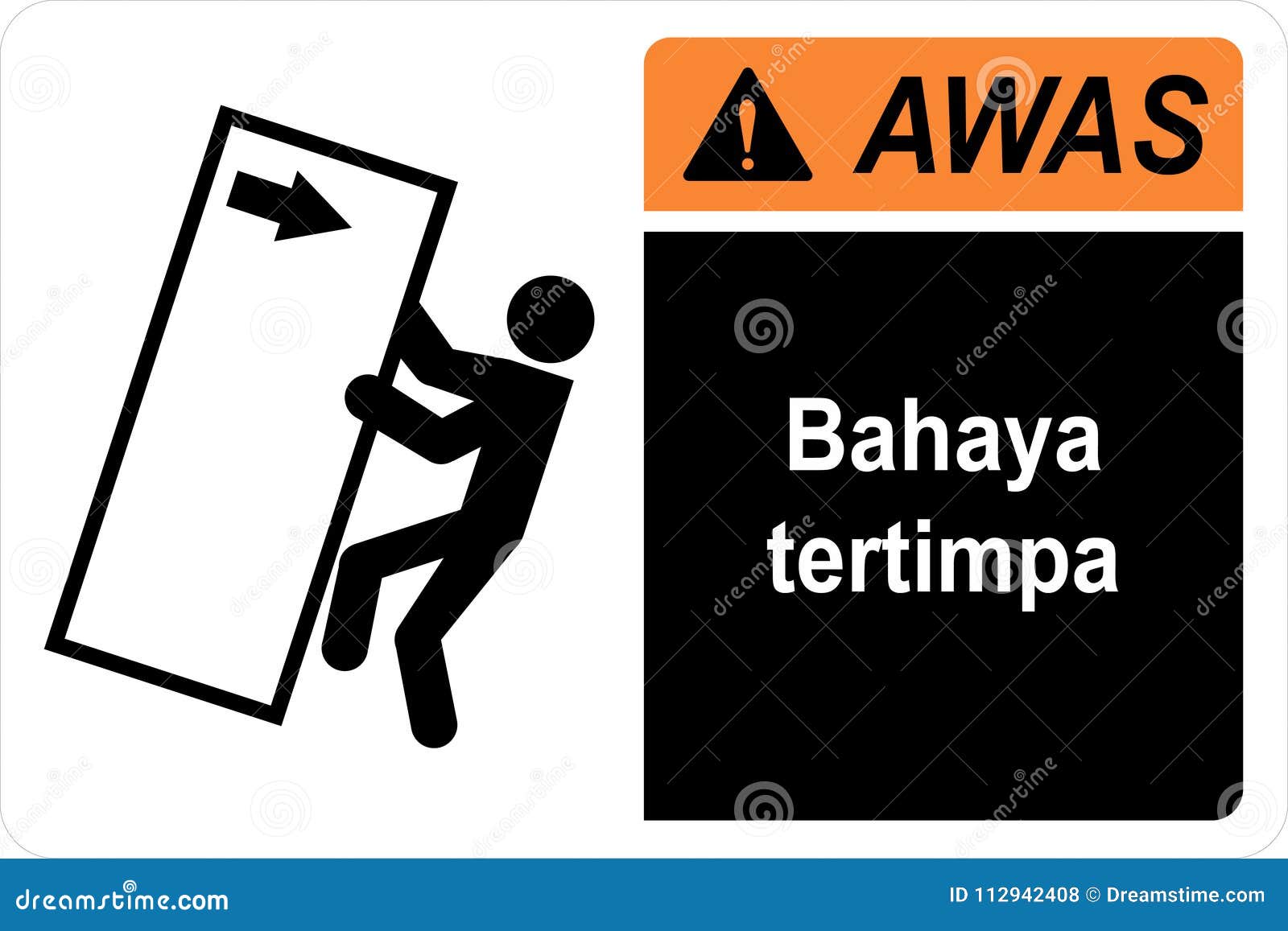 Safety Sign, Safety Hazards, Manual Handling Stock Illustration ... Safety Sign, Safety Hazards, Manual Handling Stock Illustration ...