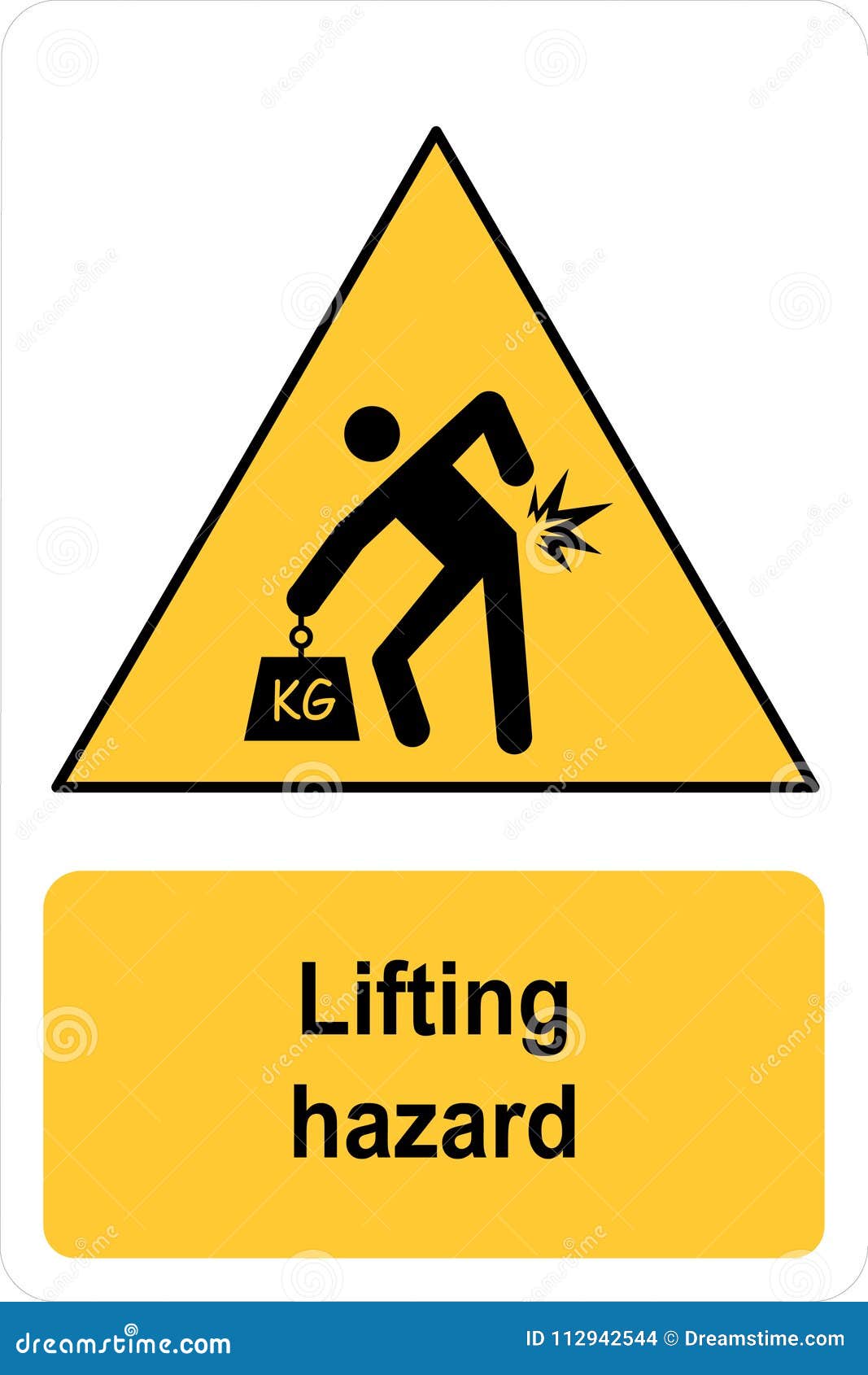 Safety Sign, Safety Hazards, Manual Handling Stock Illustration ... Safety Sign, Safety Hazards, Manual Handling Stock Illustration ...
