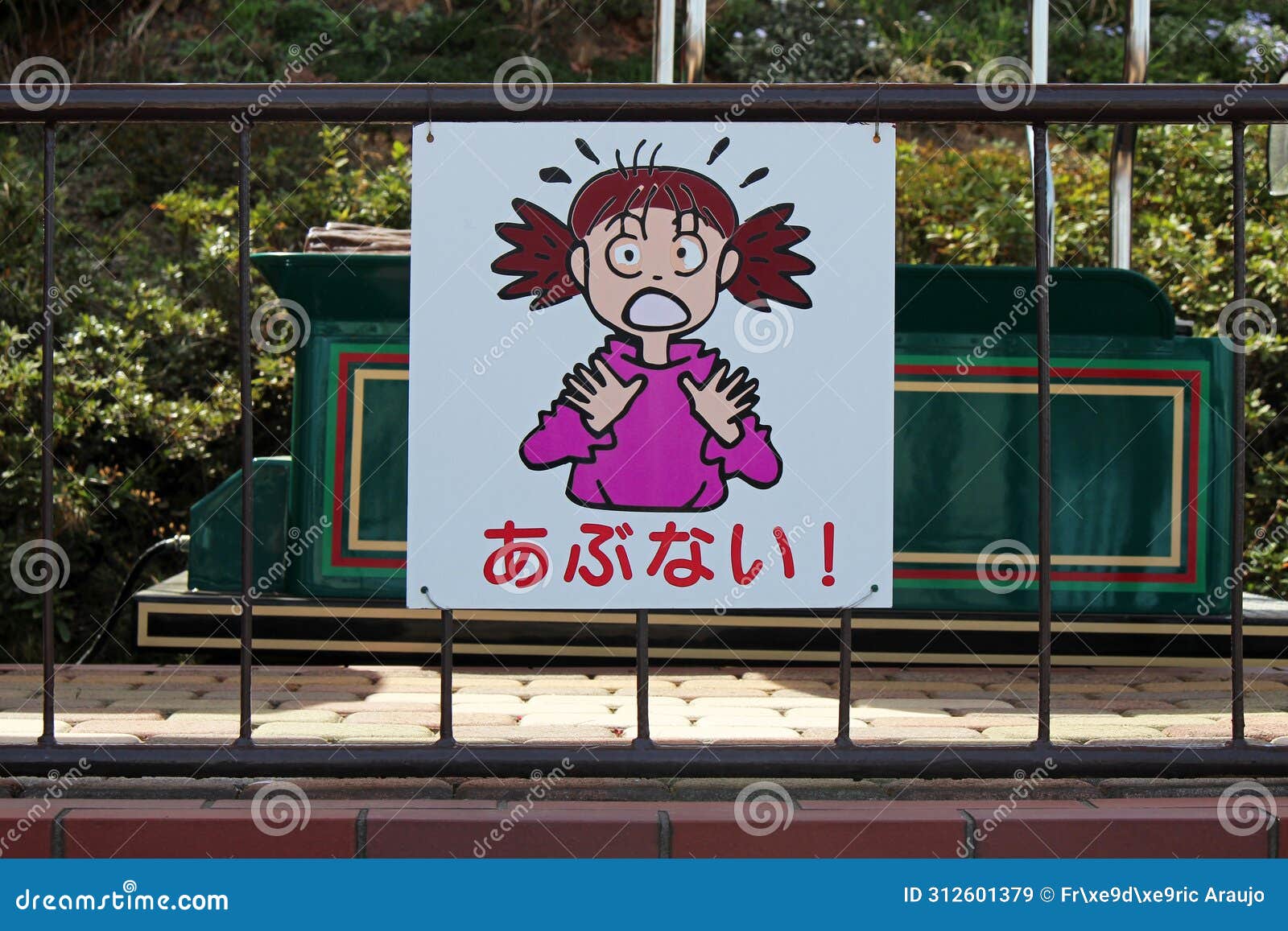 Safety Sign in a Park in Amanohashidate (japan) Editorial Stock Image ...
