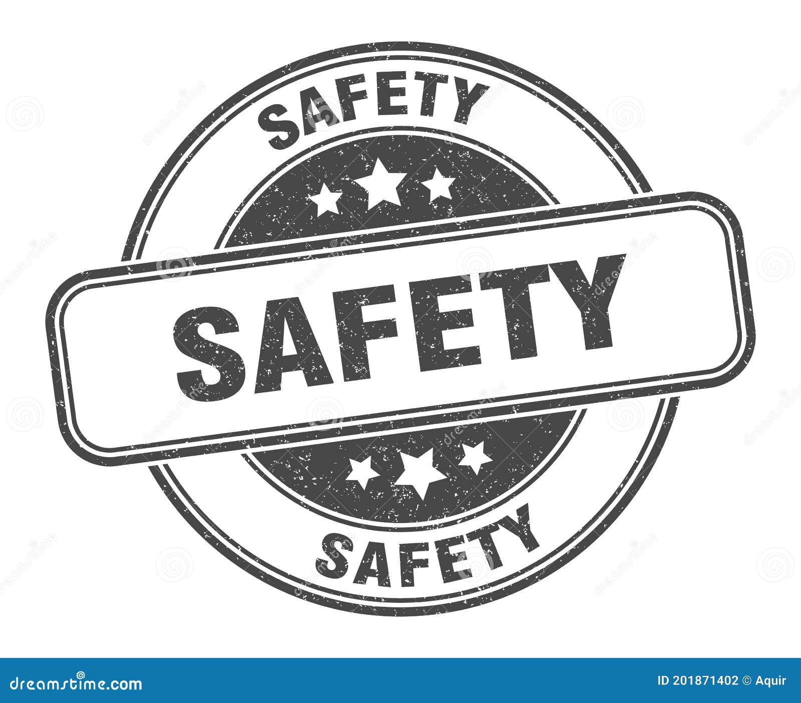 Safety Stamp. Safety Round Grunge Sign Stock Vector - Illustration of ...