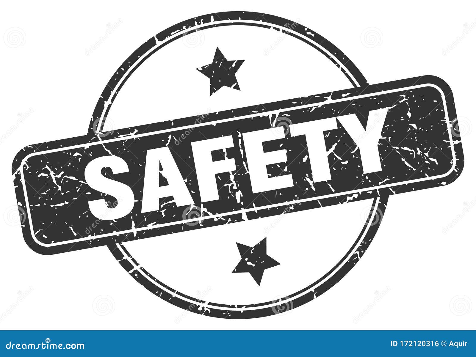 Safety Stamp. Safety Round Grunge Sign Stock Vector - Illustration of ...