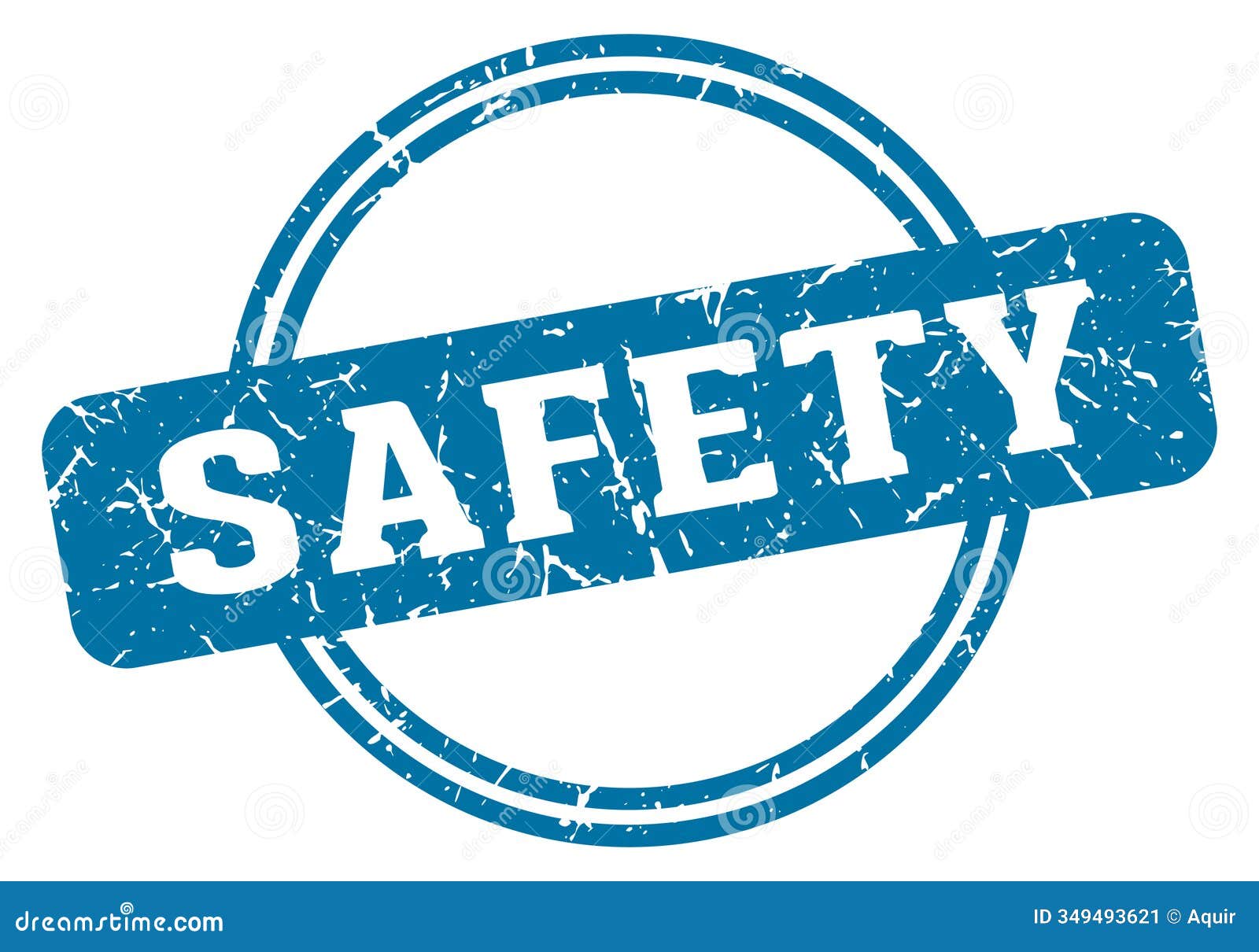 Safety stamp stock vector. Illustration of rubber, vintage - 349493621