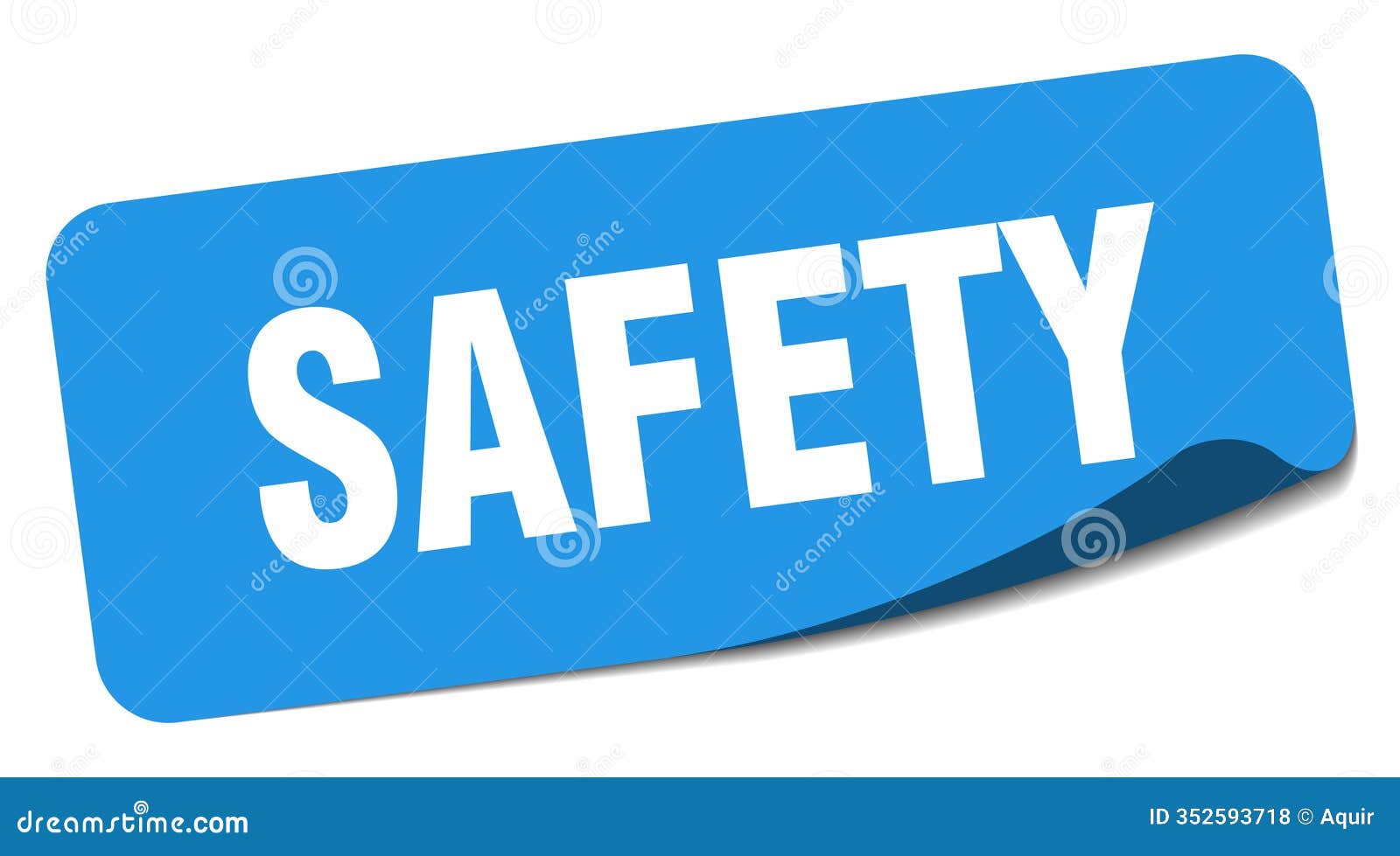Safety Sticker. Safety Label Stock Vector - Illustration of sticker ...