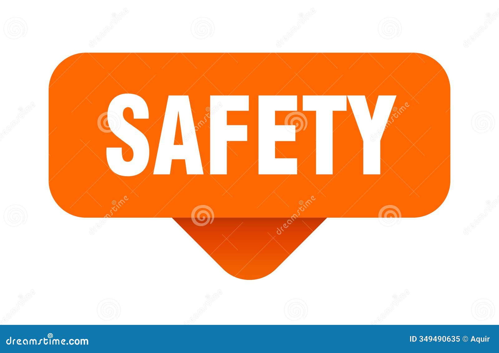Safety Sticker. Safety Sign on Transparent Background Stock Vector ...