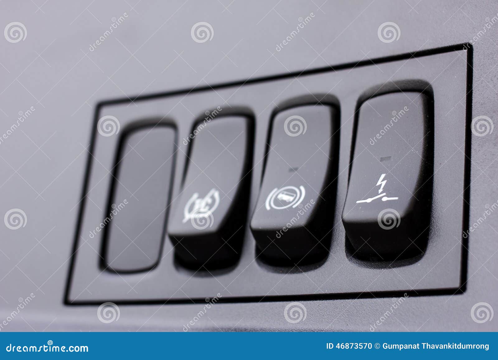 Safety Switch in a Truck for Transportation Driver Stock Photo - Image ...