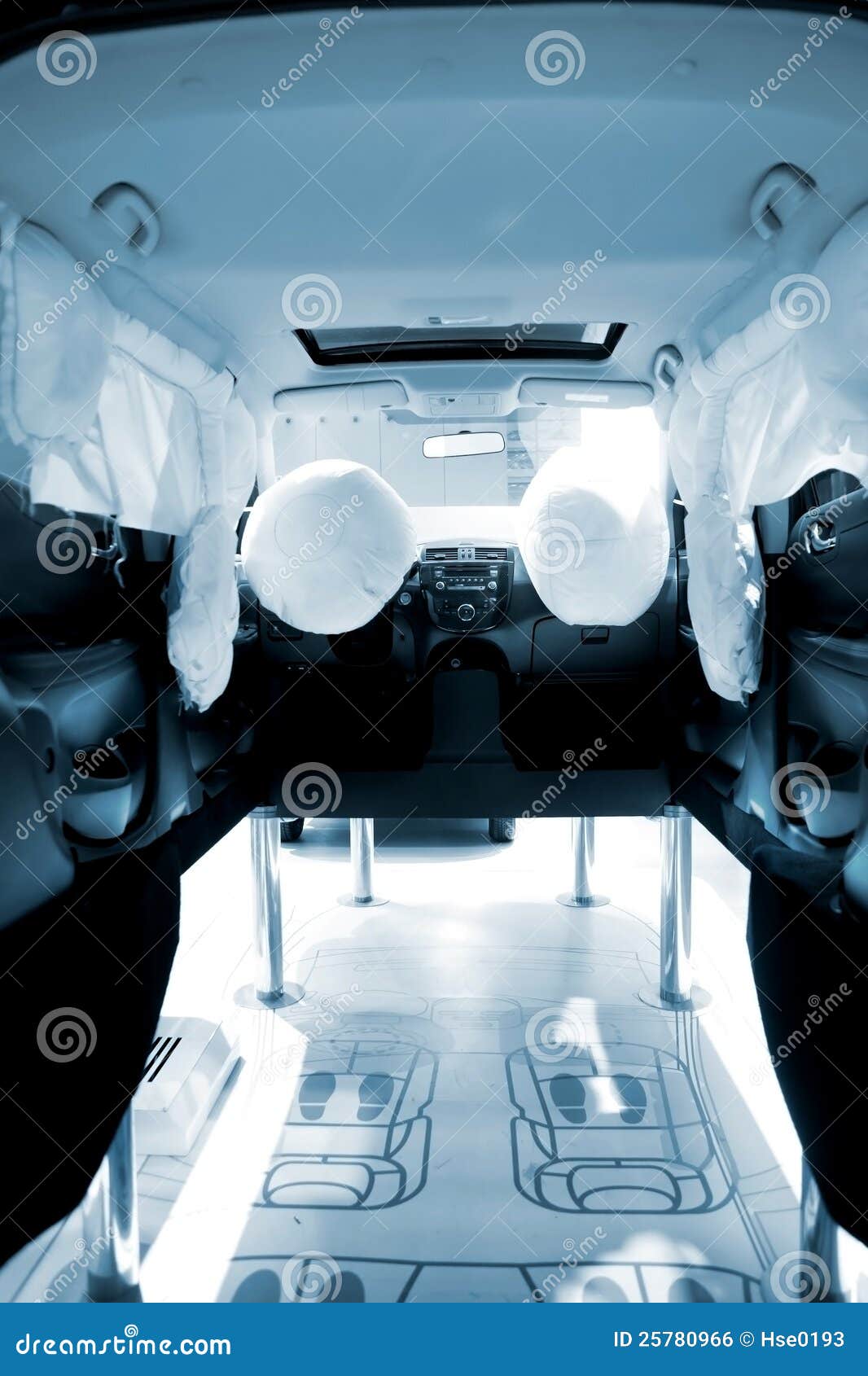 Safety system in car stock photo. Image of vehicle, front - 25780966