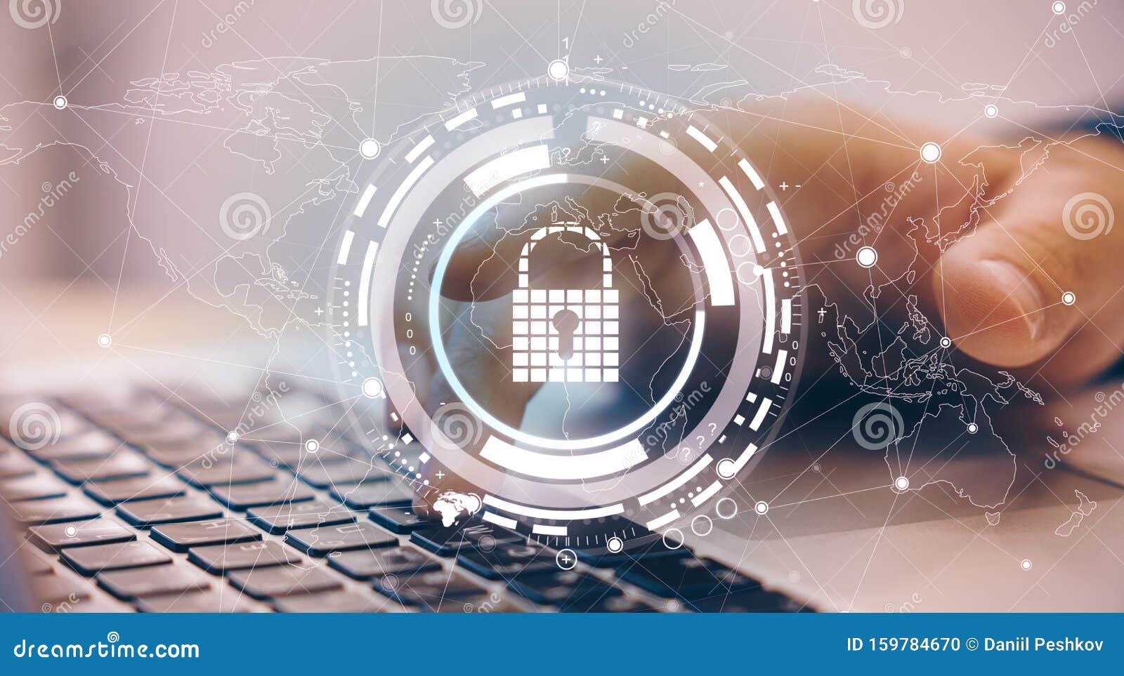 Safety and Technology Concept Stock Photo - Image of device, guard ...