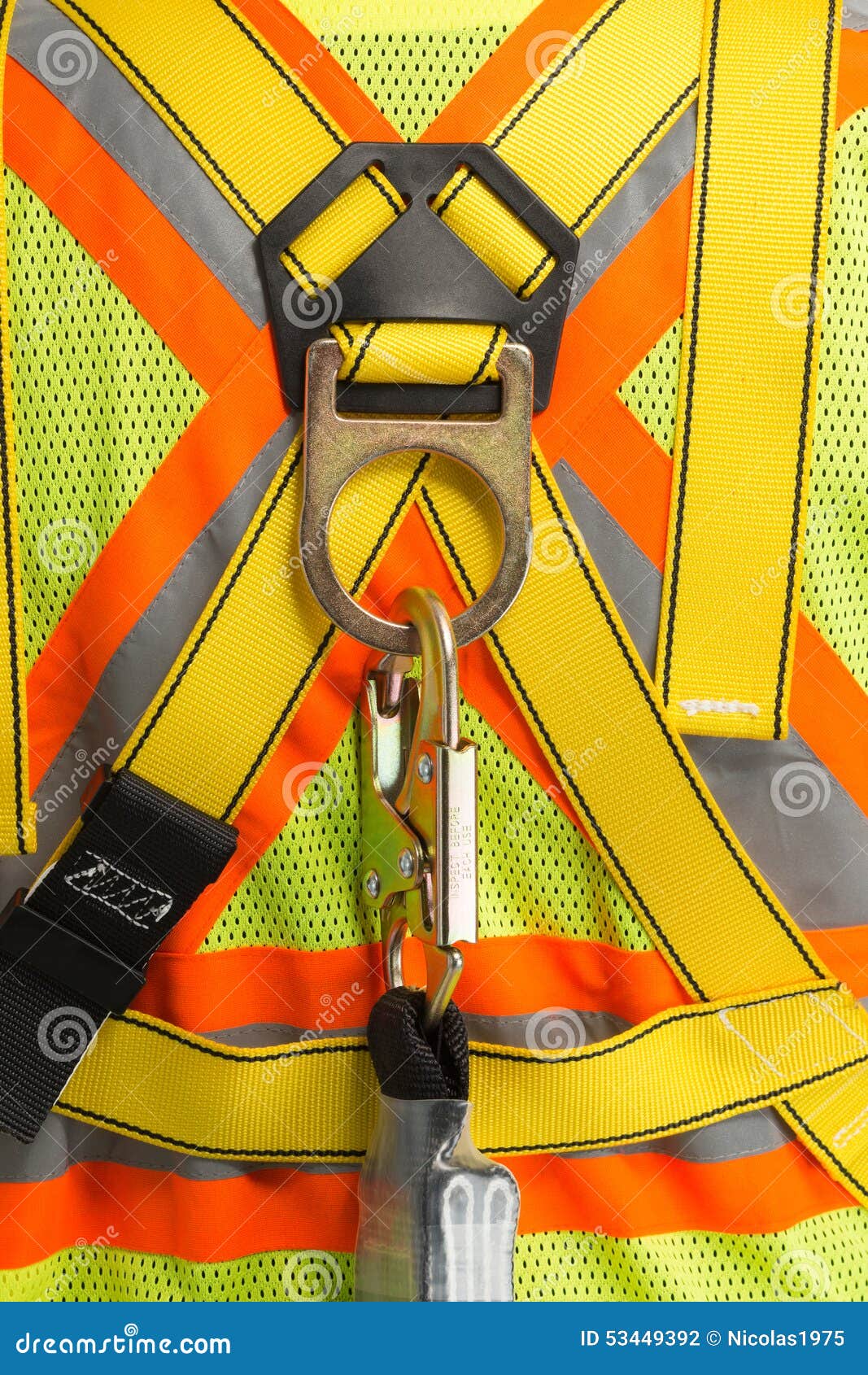 Safety tether spring hook stock photo. Image of devices - 53449392