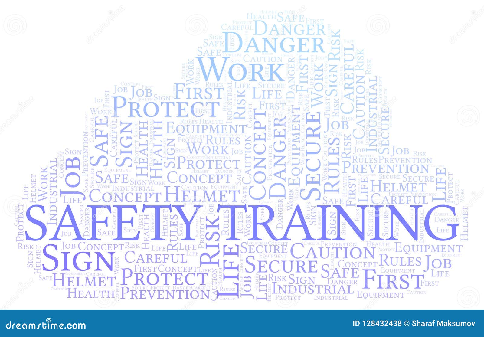 Safety Training Word Cloud. Stock Illustration - Illustration of poster ...