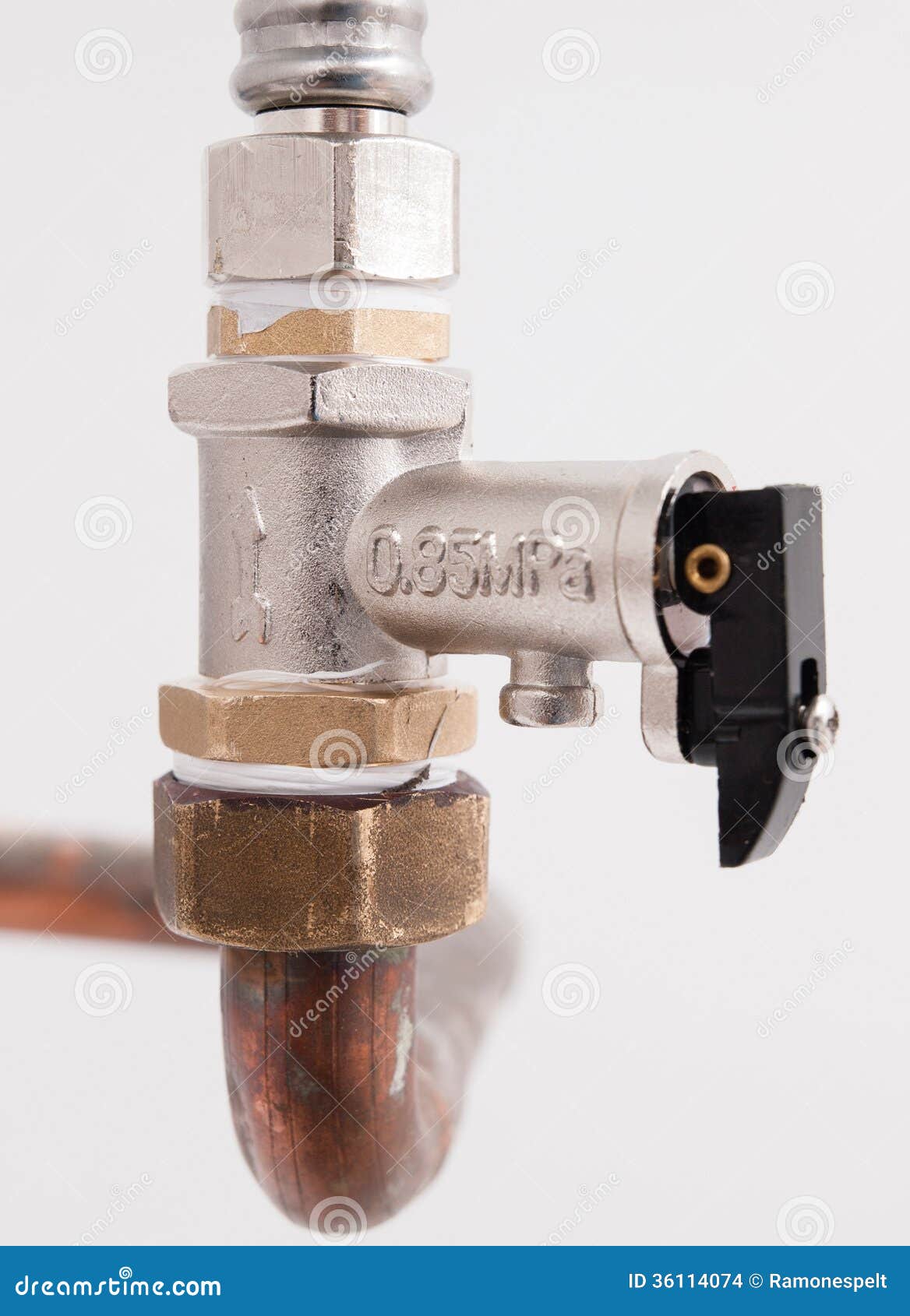 Safety Valve Above The Gigantic Pressure Vessel For Storage Of T Stock ...