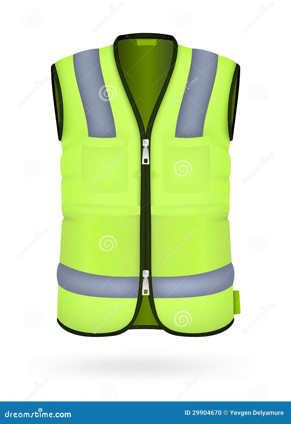 Safety vest. stock vector. Illustration of reflective - 29904670