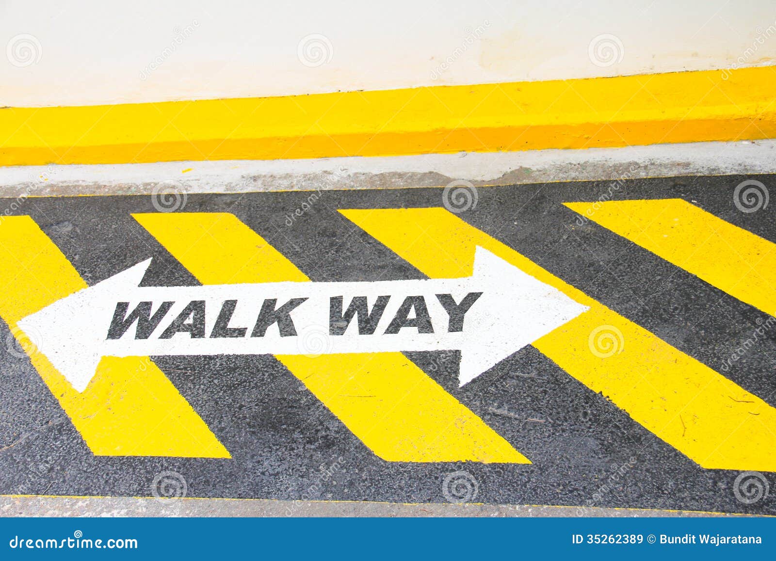 Safety walk way stock image. Image of outdoors, lane - 35262389
