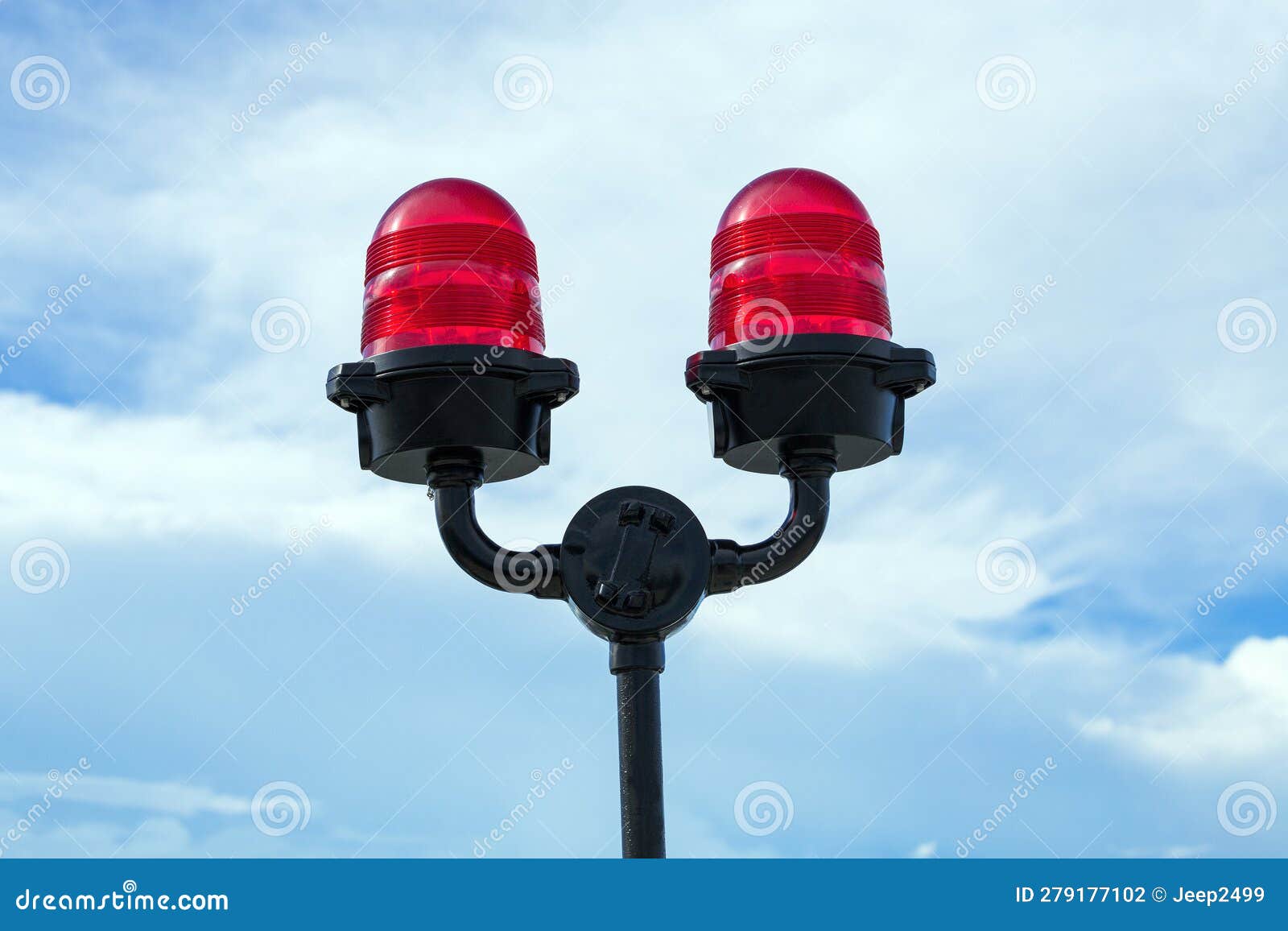 Safety warning lights. stock photo. Image of lantern - 279177102