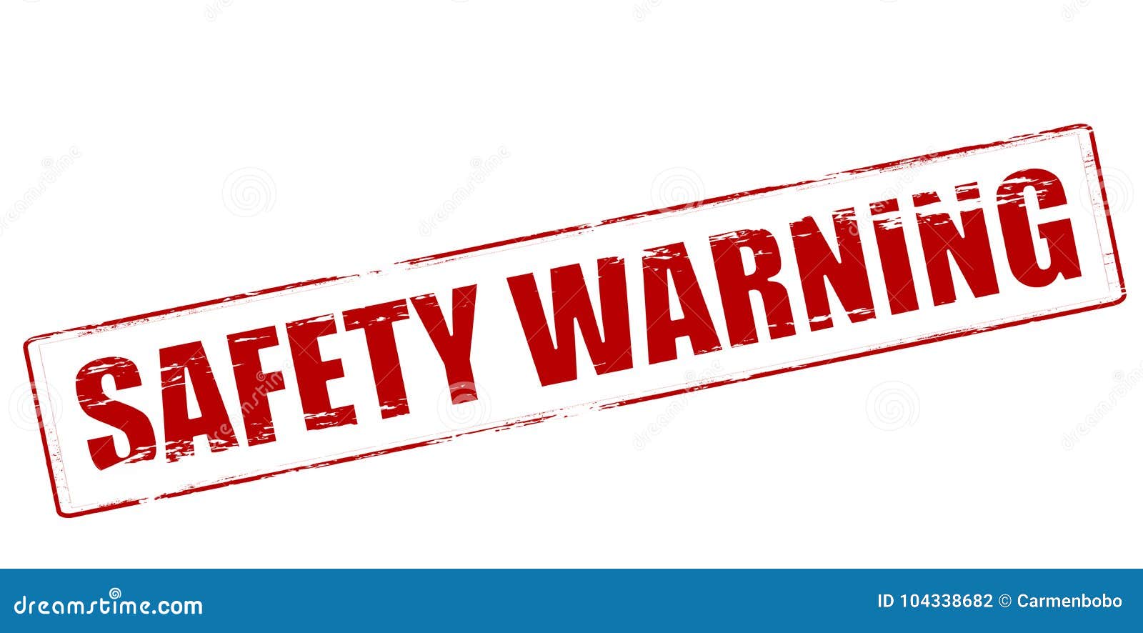 Safety warning stock photo. Image of admonishment, notice - 104338682