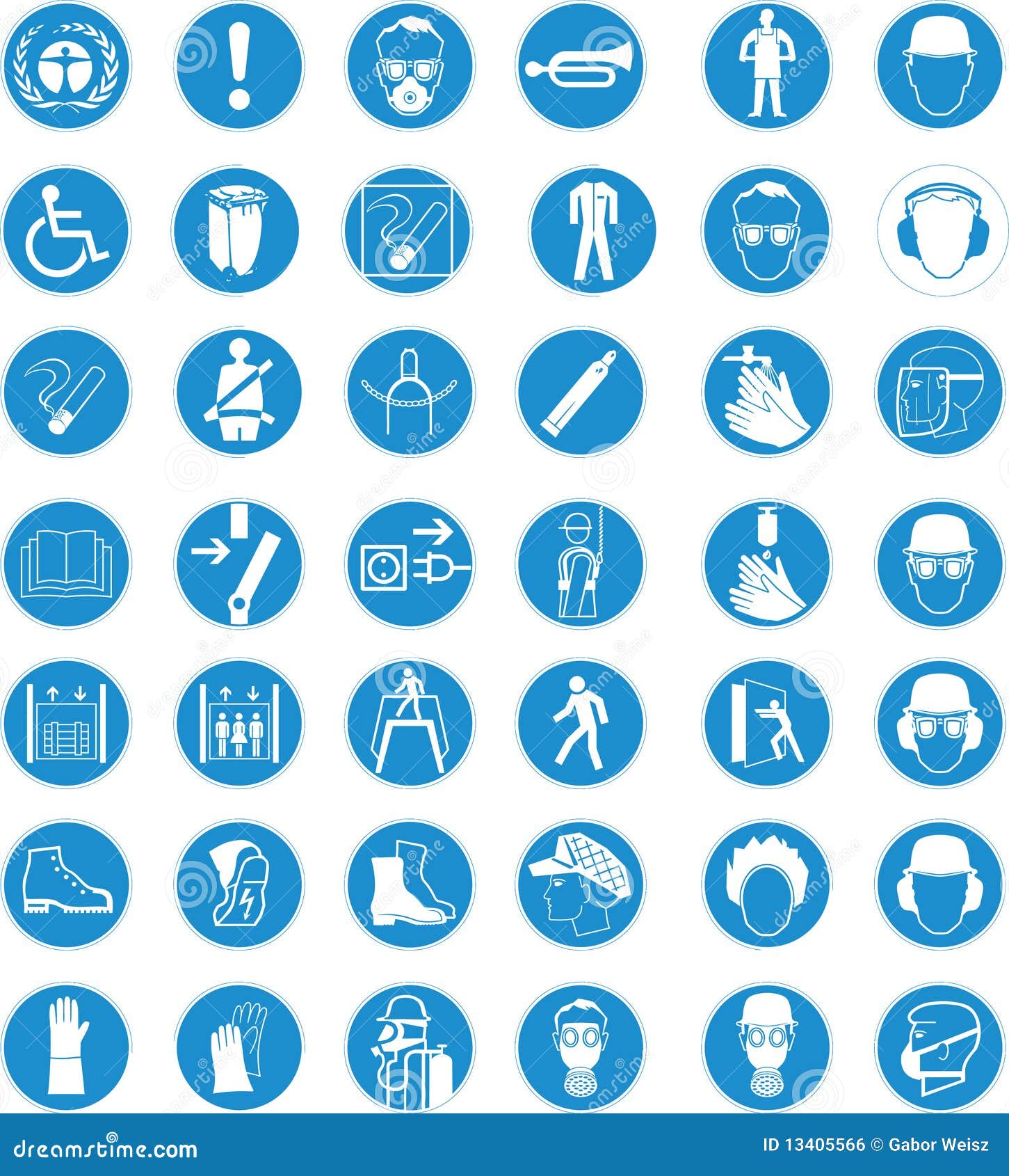 Safety warnings and tables stock illustration. Illustration of icon ...